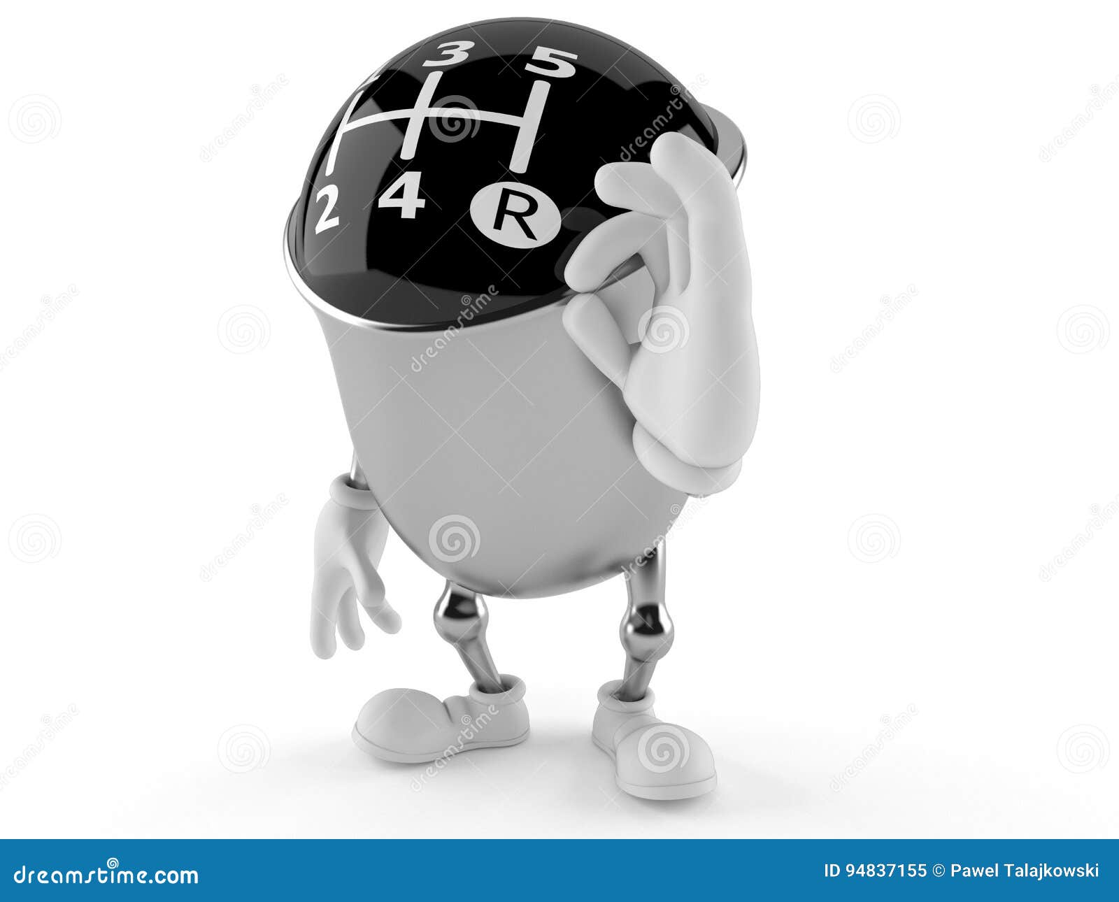 Gear knob character stock illustration. Illustration of color - 94837155
