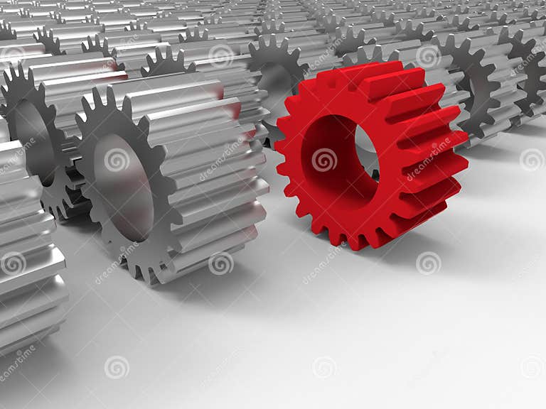 Gear leadership concept stock illustration. Illustration of pattern ...