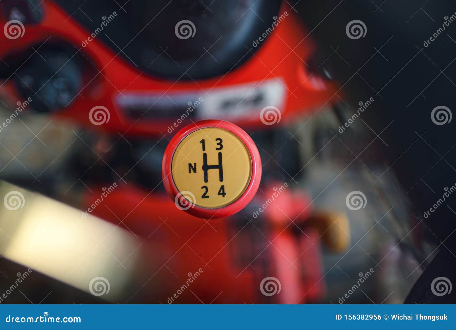 Gear Lever with Gear Position Indicator Stock Photo - Image of computer ...