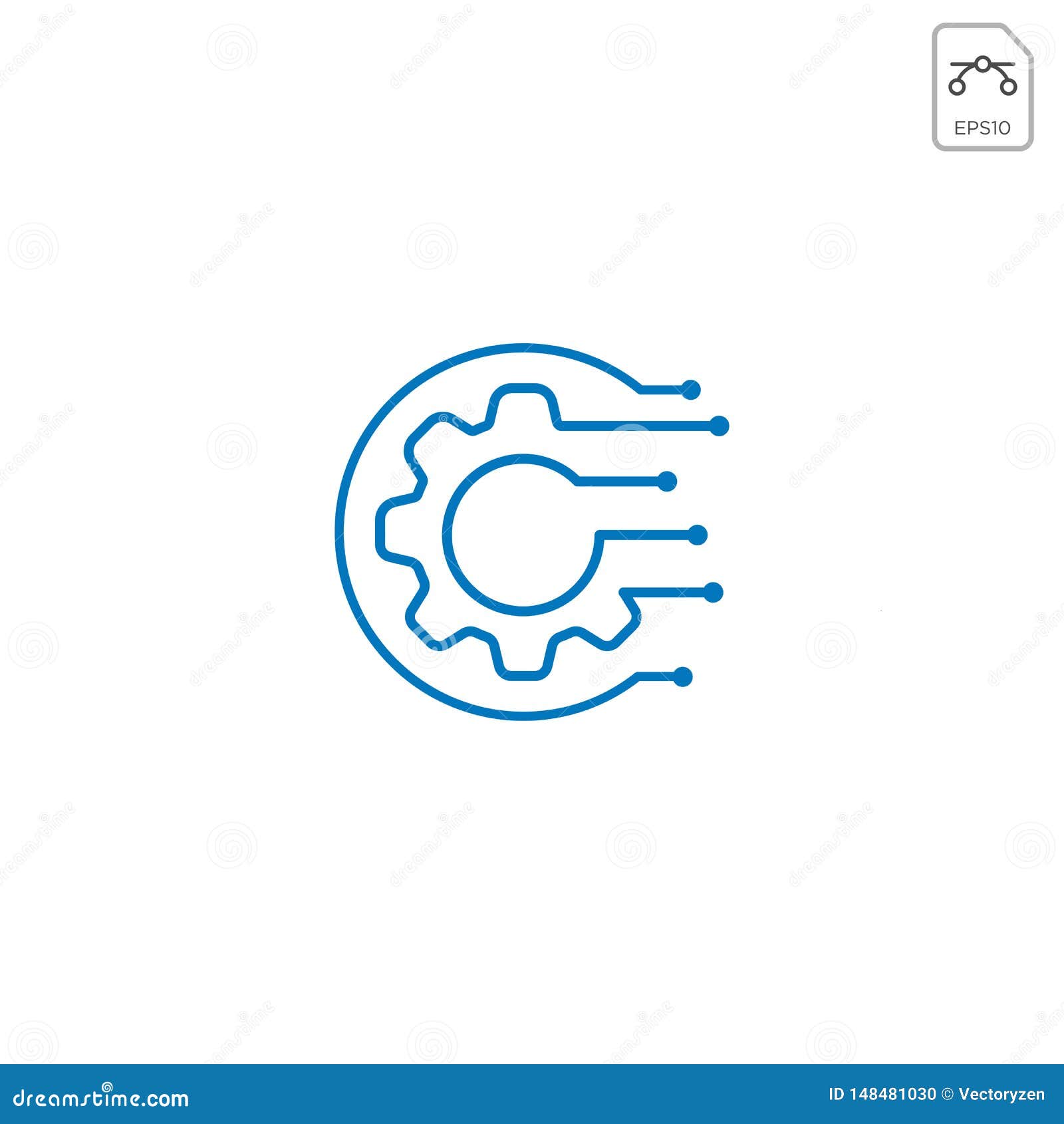 Gear Logo Design Abstract Business Vector Isolated Stock Vector ...
