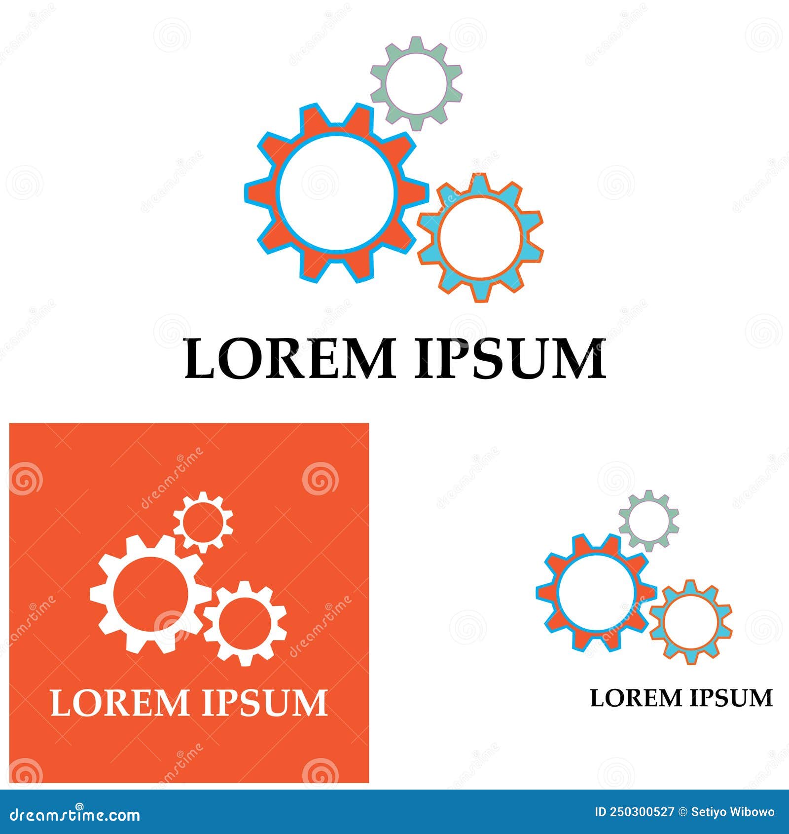 Gear Logo Icon Design Vector Background Template Stock Vector ...