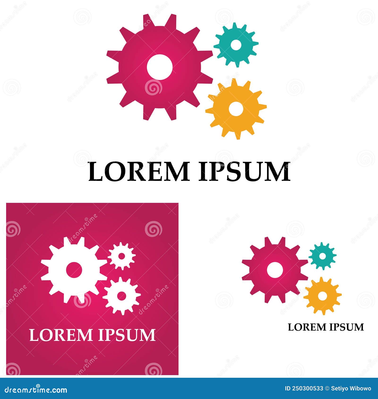 Gear Logo Icon Design Vector Background Template Stock Vector ...