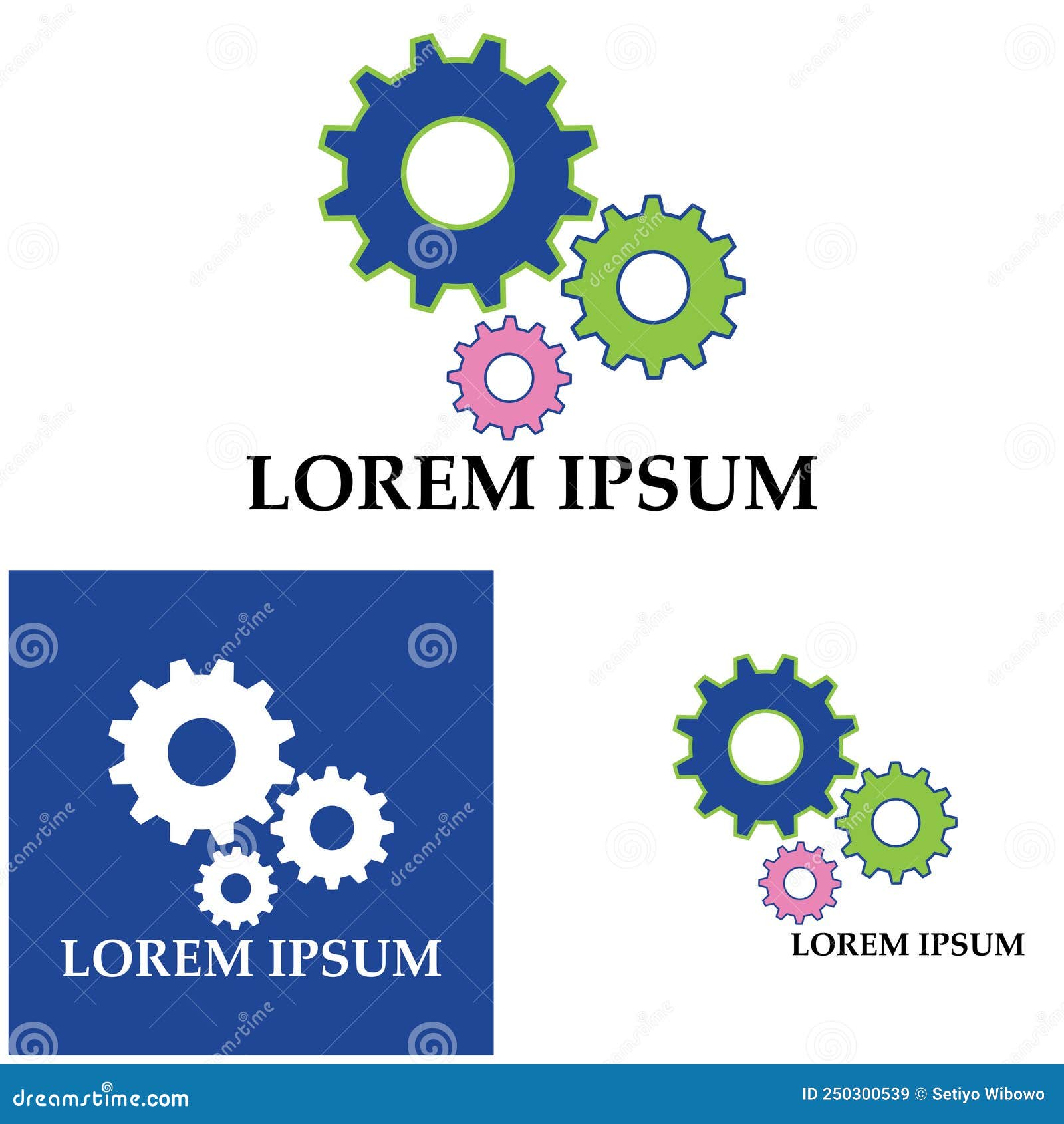 Gear Logo Icon Design Vector Background Template Stock Vector ...