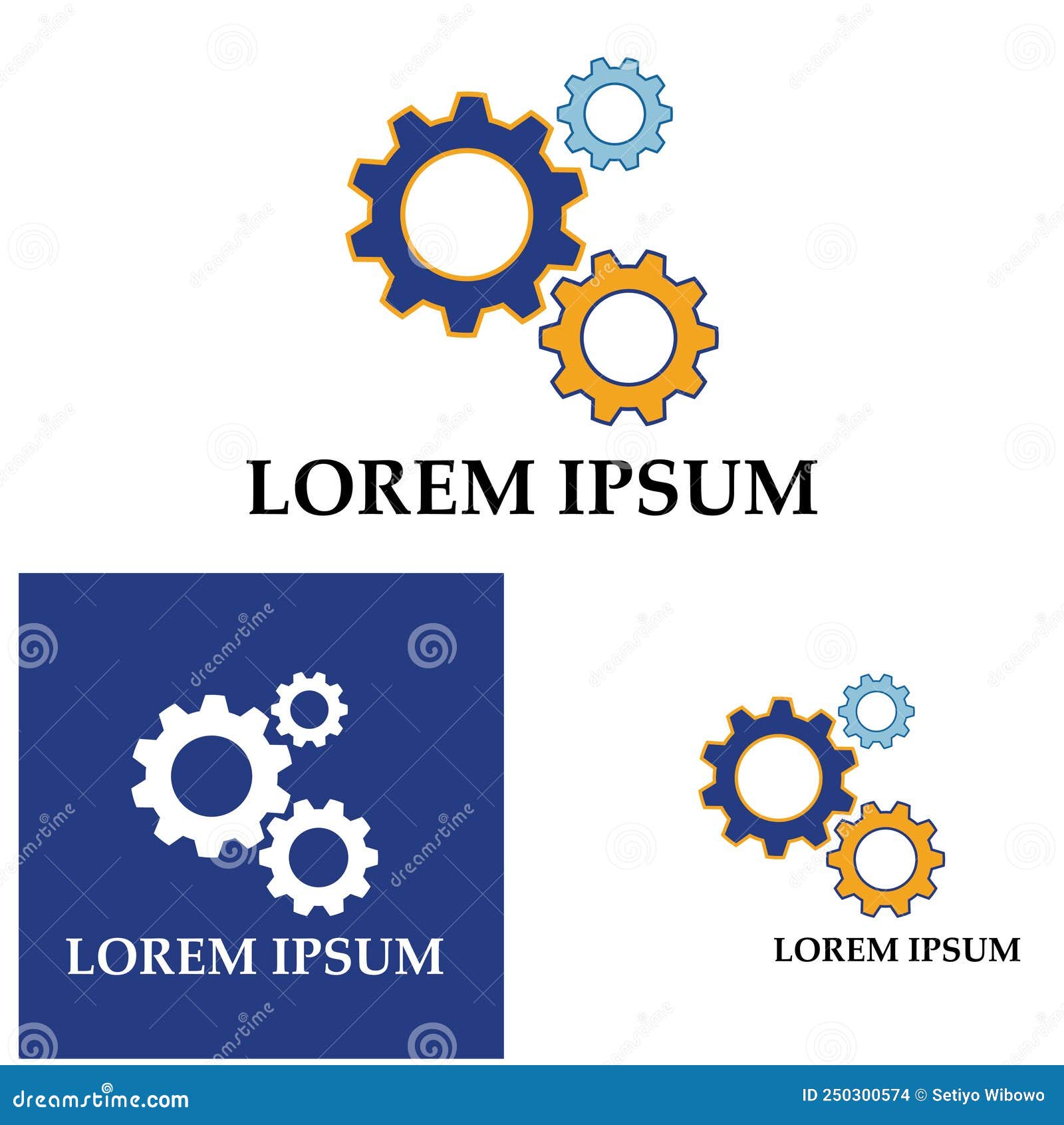Gear Logo Icon Design Vector Background Template Stock Vector ...