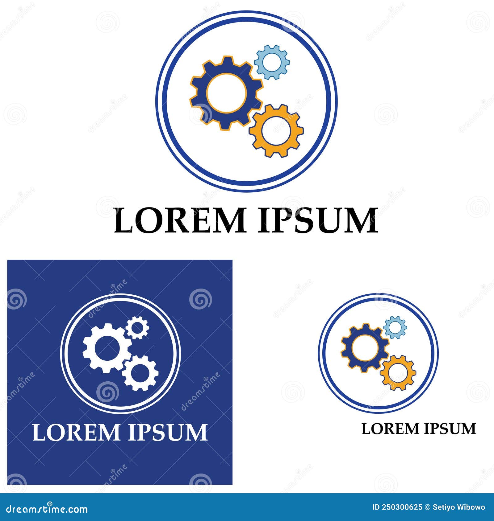 Gear Logo Icon Design Vector Background Template Stock Vector ...