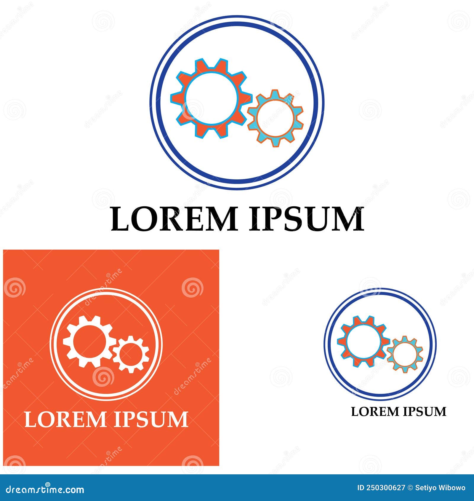 Gear Logo Icon Design Vector Background Template Stock Vector ...