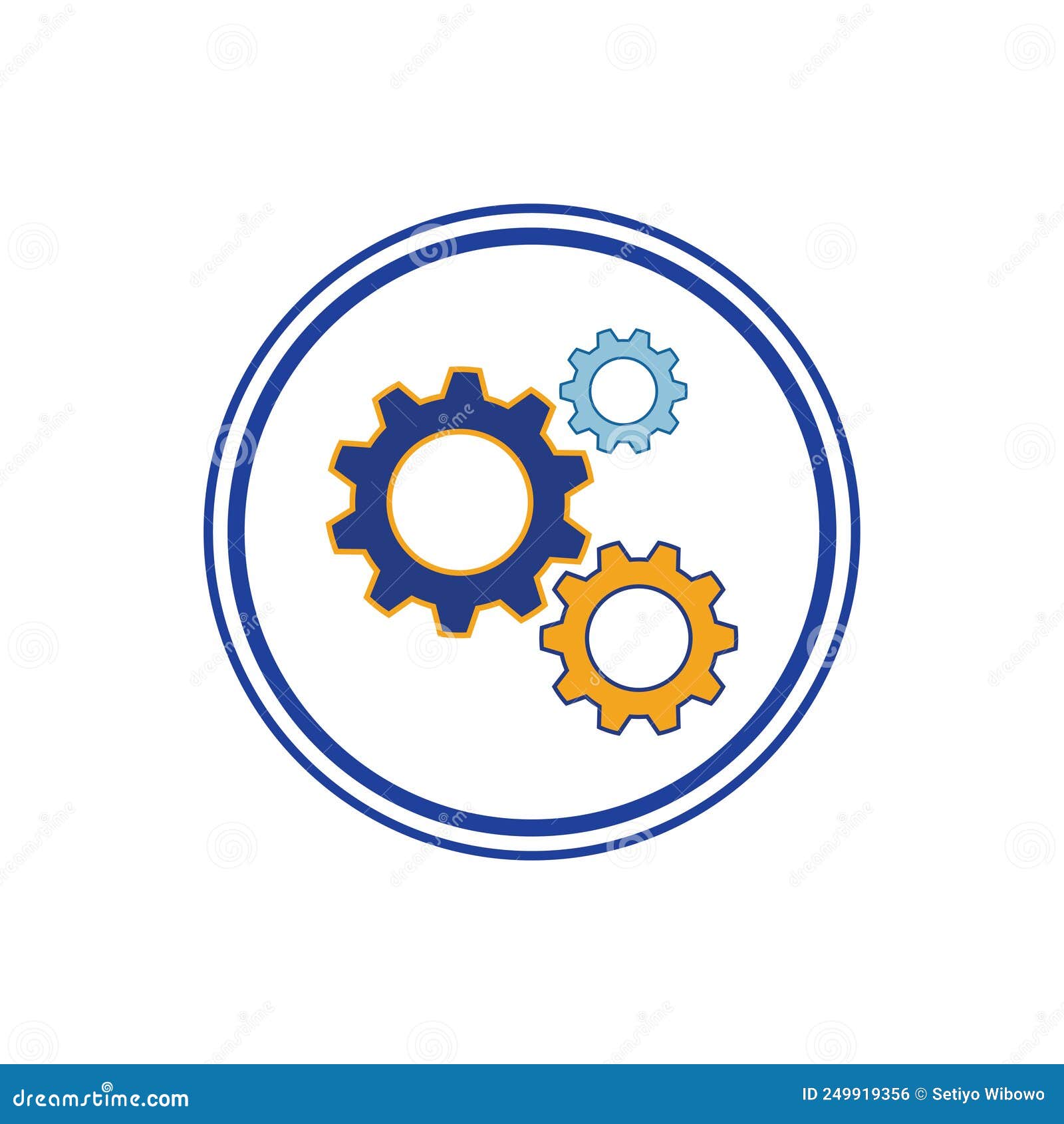 Gear Logo Icon Design Vector Background Template Stock Vector ...