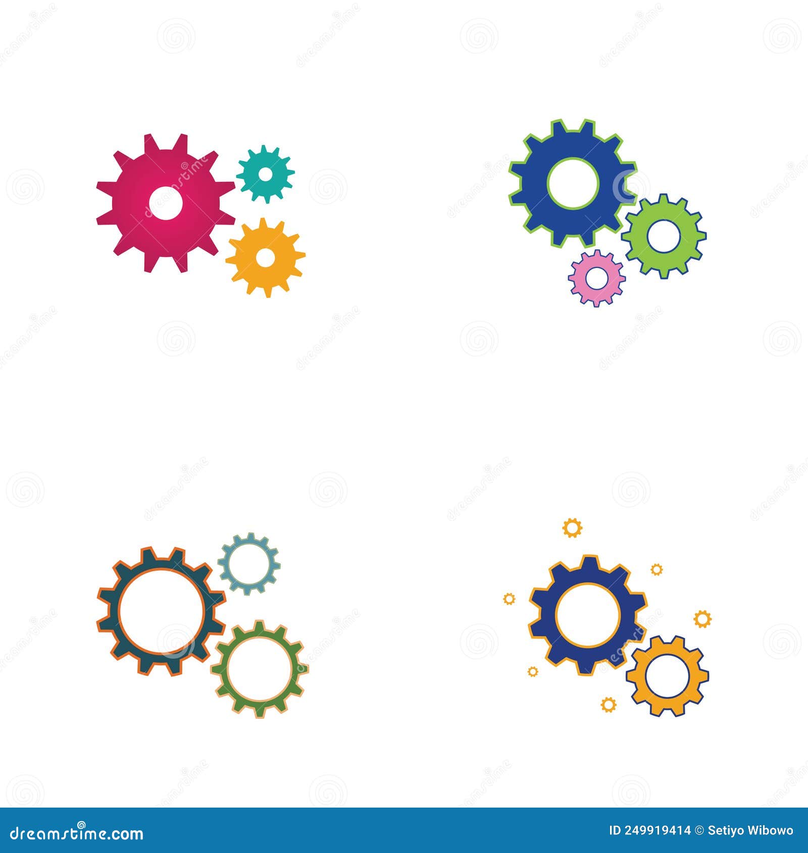 Gear Logo Icon Design Vector Background Template Stock Vector ...