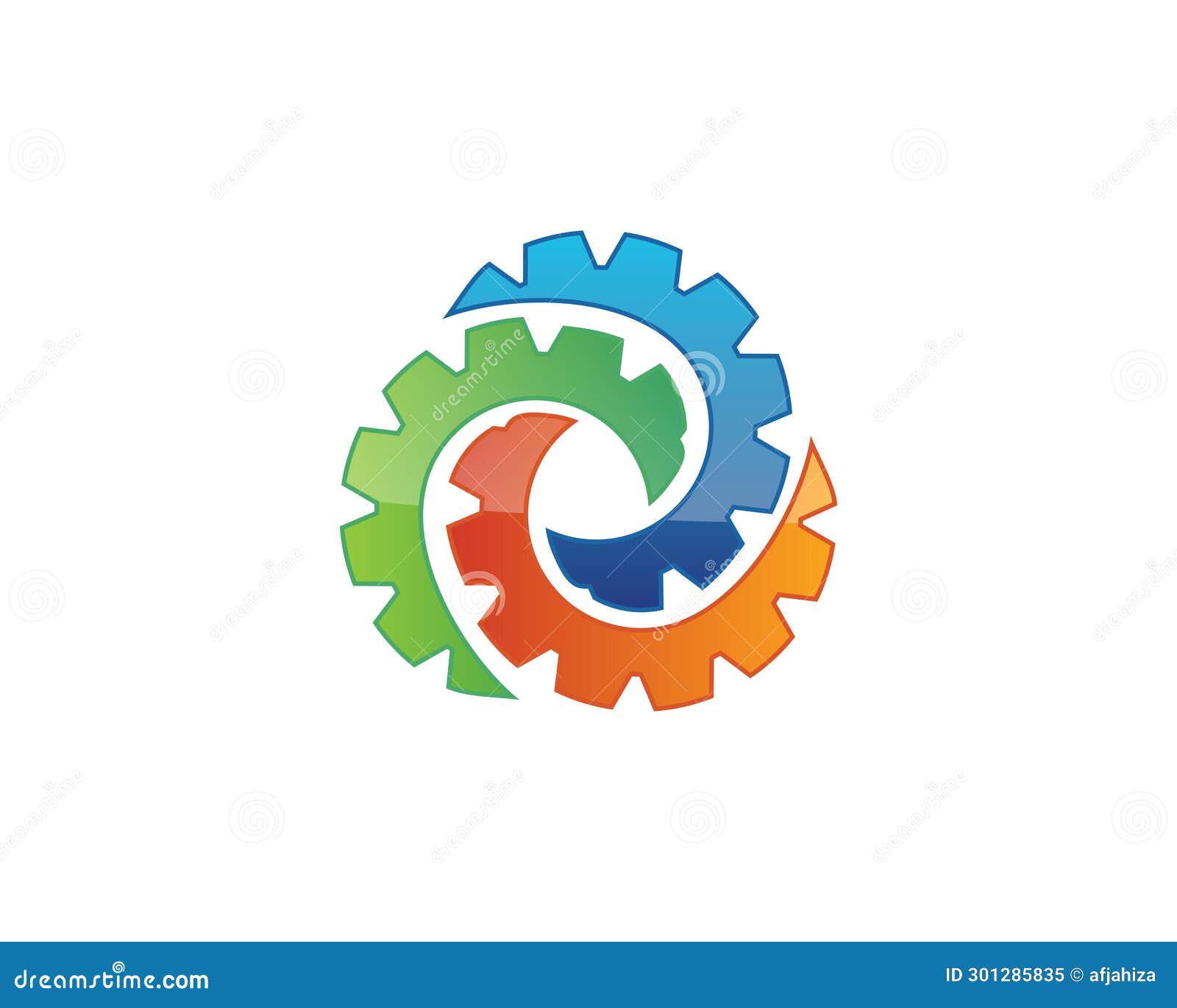 Gear 5 logo icon template stock vector. Illustration of service - 301285835
