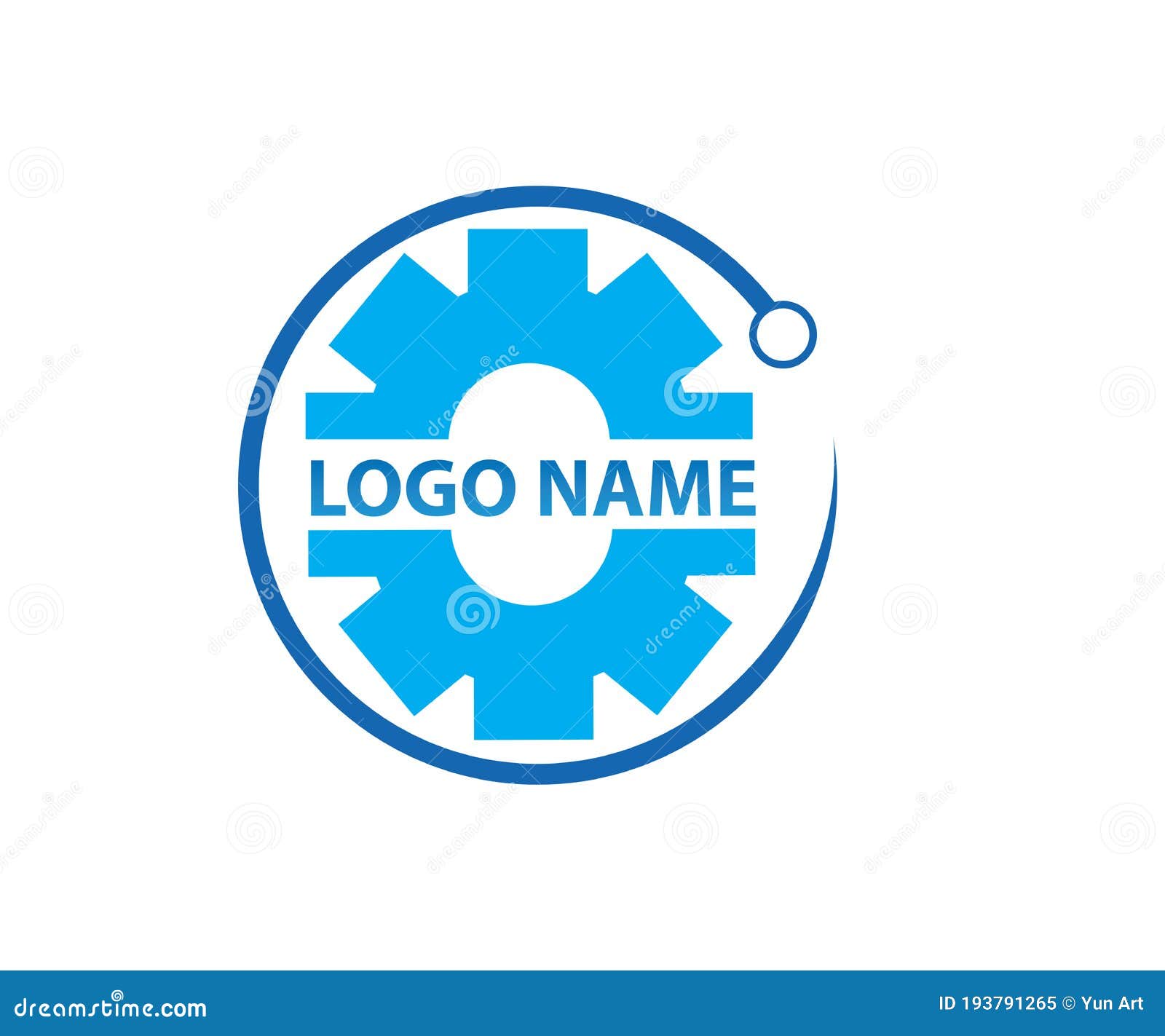 Gear and Logo Technology Advancements Stock Vector - Illustration of ...