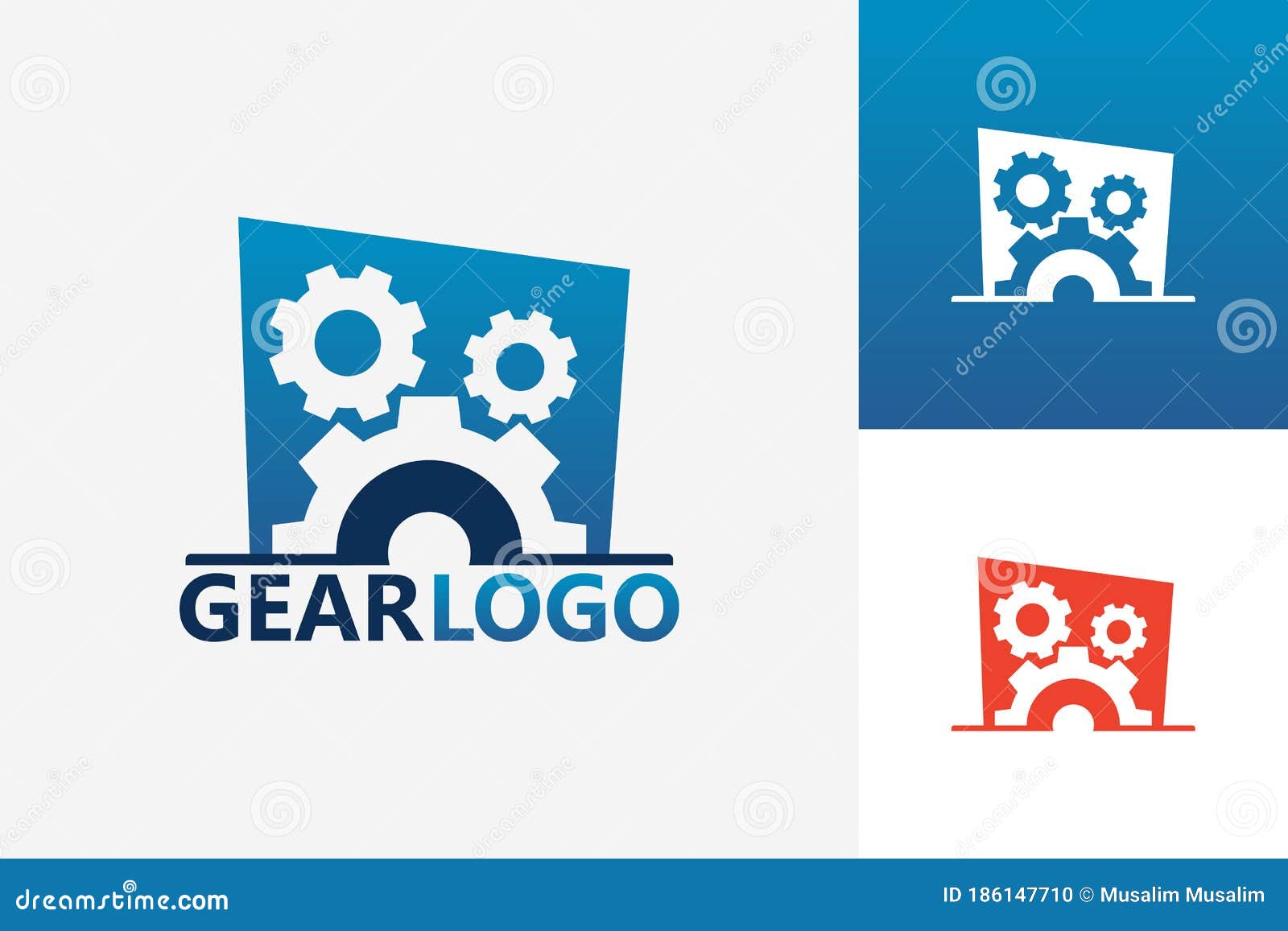 Gear Logo Template Design Vector, Emblem, Design Concept, Creative ...