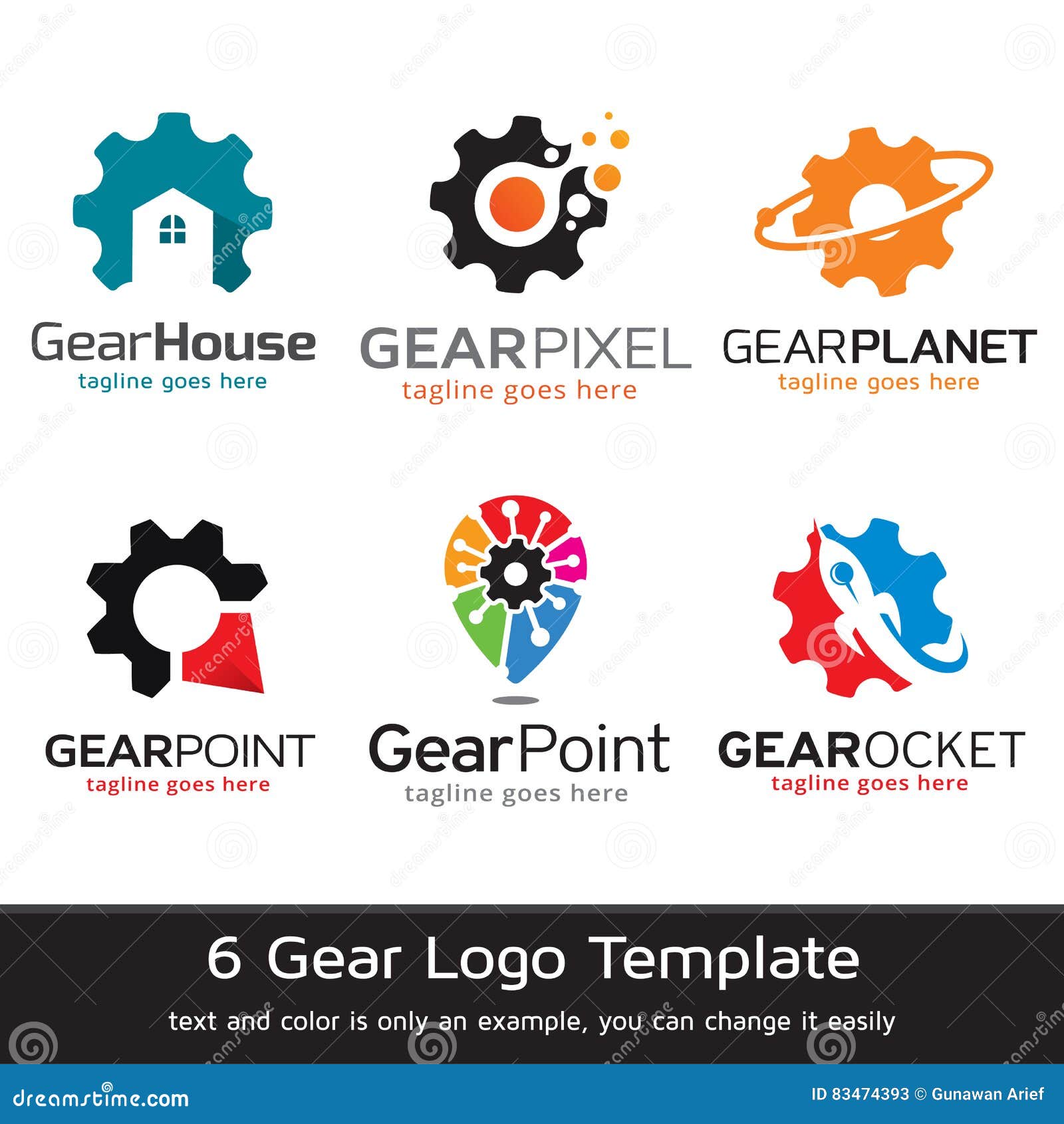 Gear Logo Template Design Vector Stock Vector - Illustration of brand ...