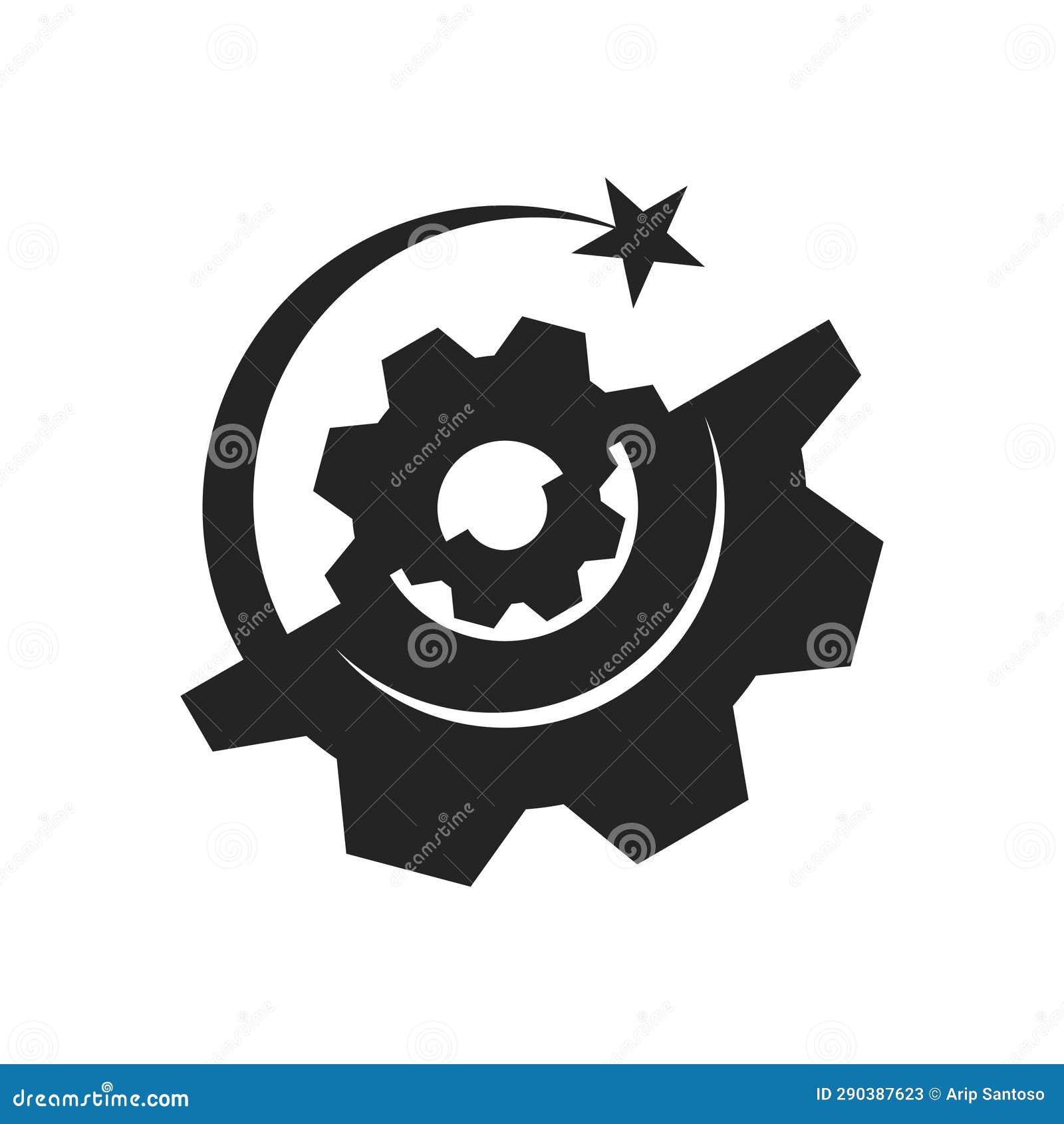 Gear Logo Template Isolated. Brand Identity. Icon Abstract Vector ...