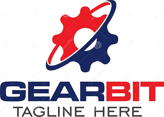 Modern Simple Gear Logo Template Vector Stock Vector - Illustration of ...