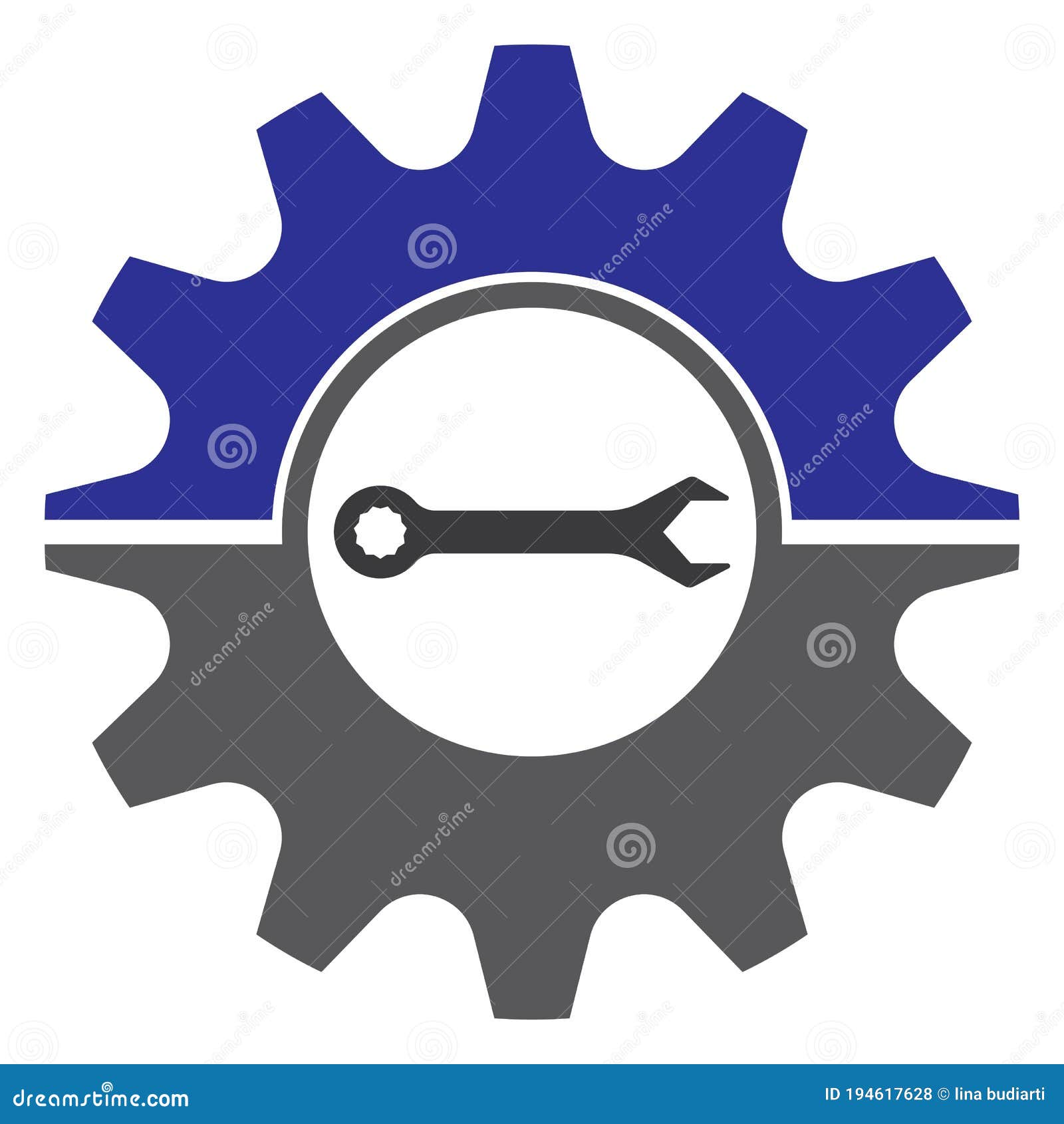 Gear Logo stock vector. Illustration of engine, machinery - 194617628