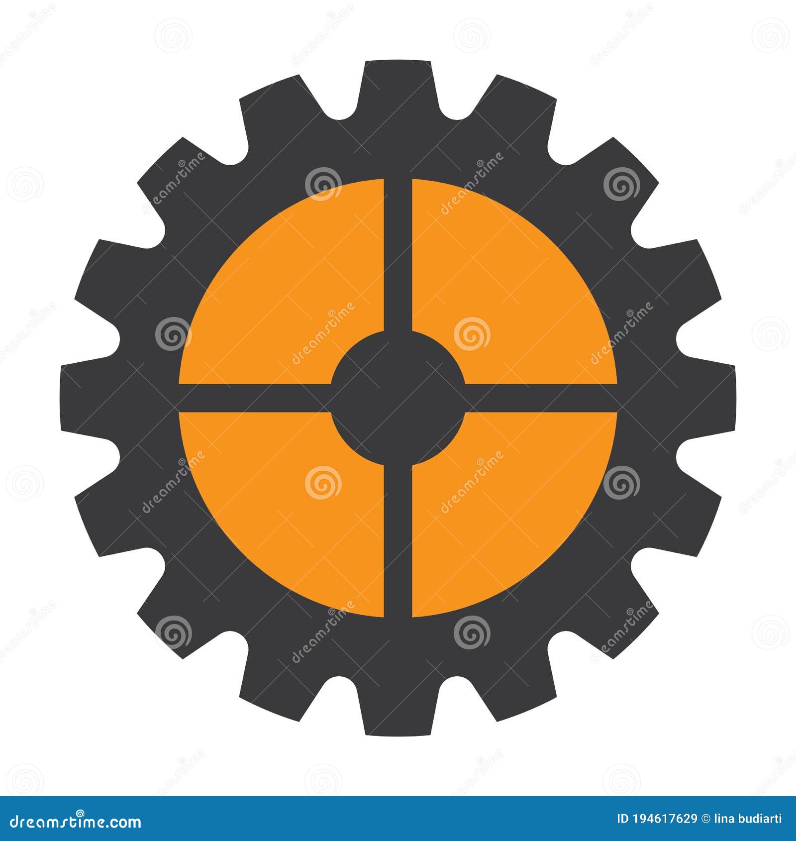 Gear Logo stock vector. Illustration of circle, mechanic - 194617629