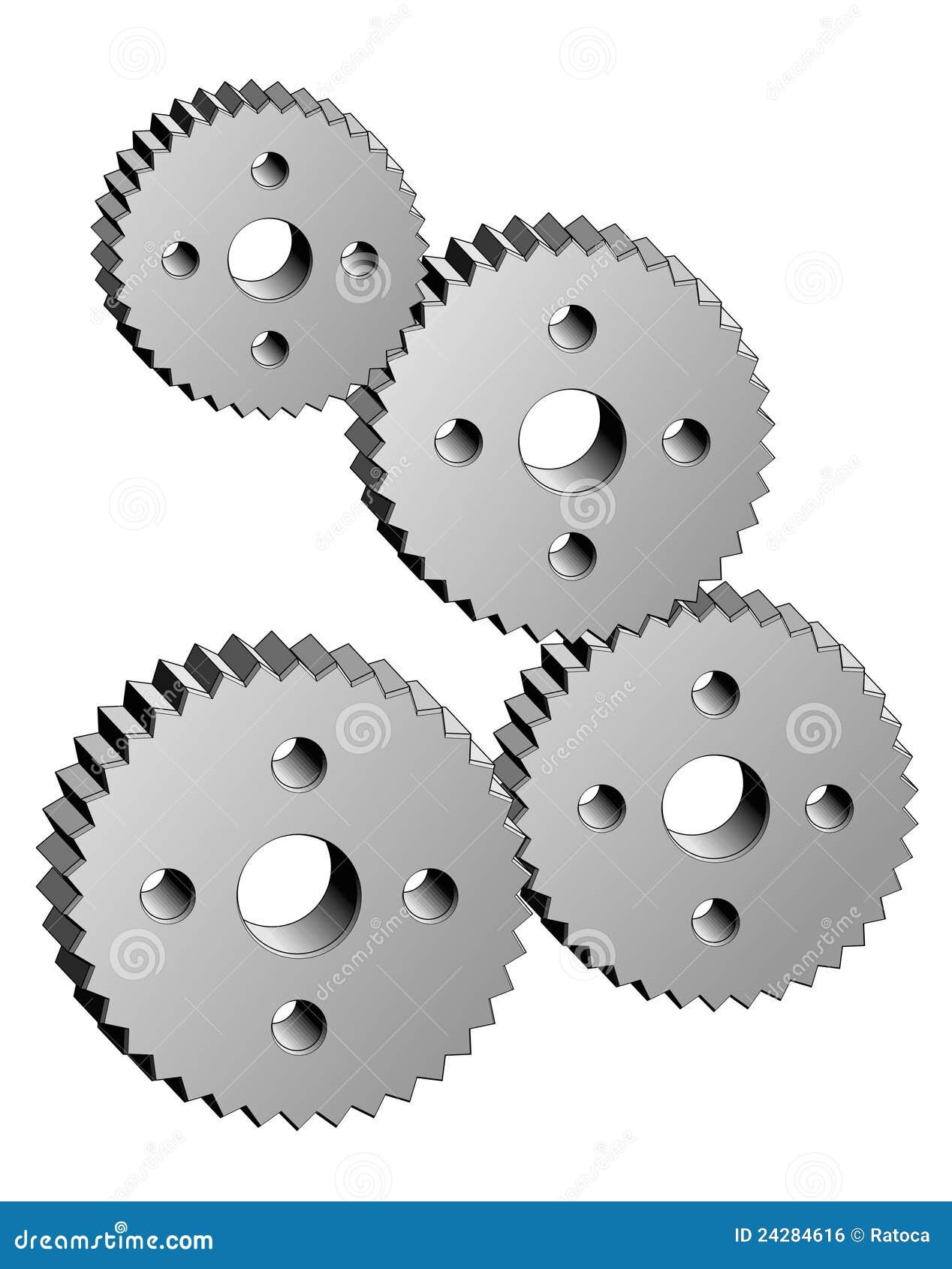 Gear machine stock vector. Illustration of evolution - 24284616