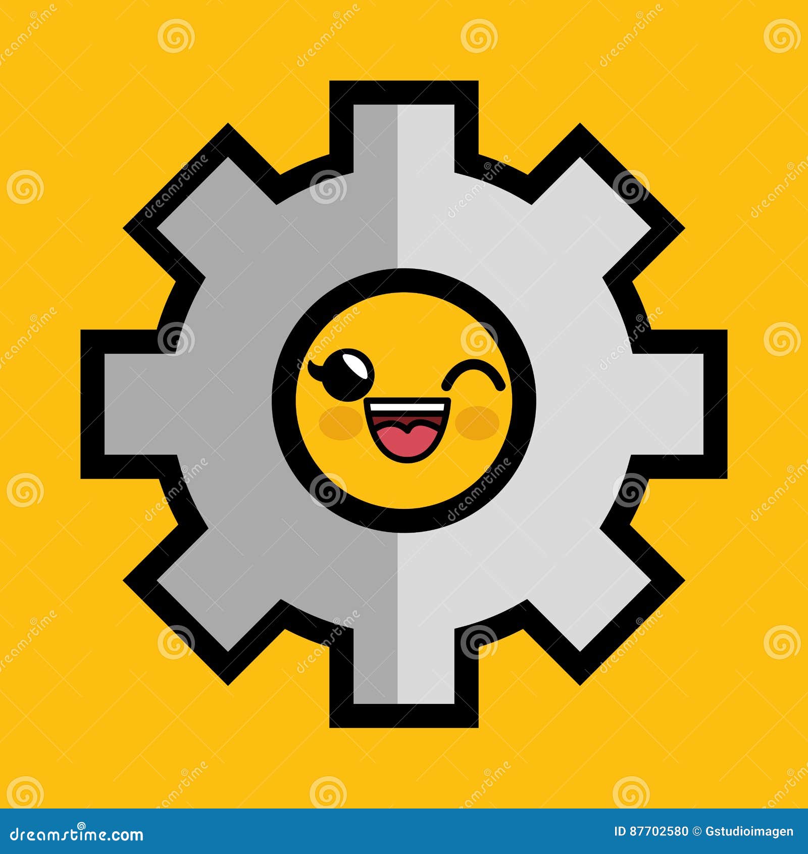 Cartoon Gear Machine Stock Illustrations 1,853 Cartoon Gear Machine ...