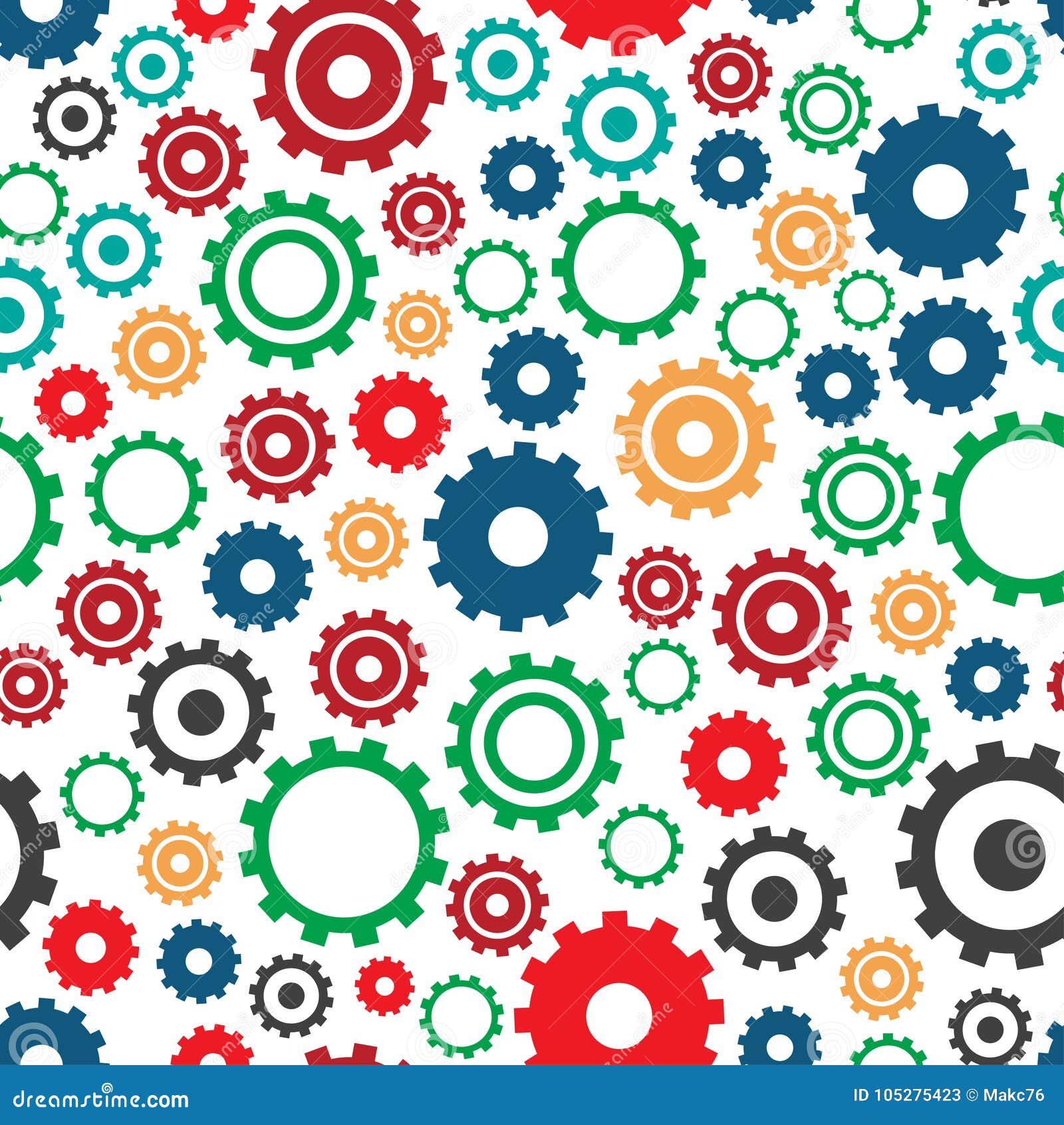 Gear Machine Pattern Industry Illustration Stock Vector - Illustration ...