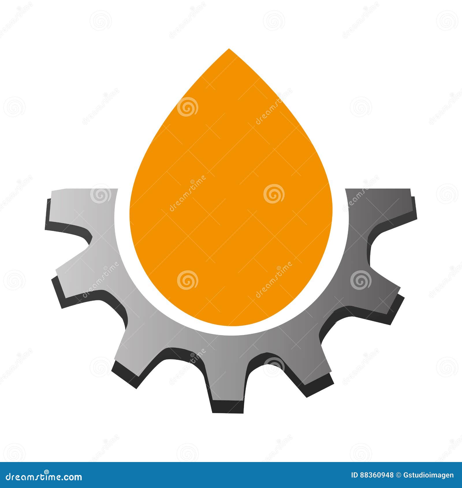 Gear machine settings icon stock vector. Illustration of engineering ...