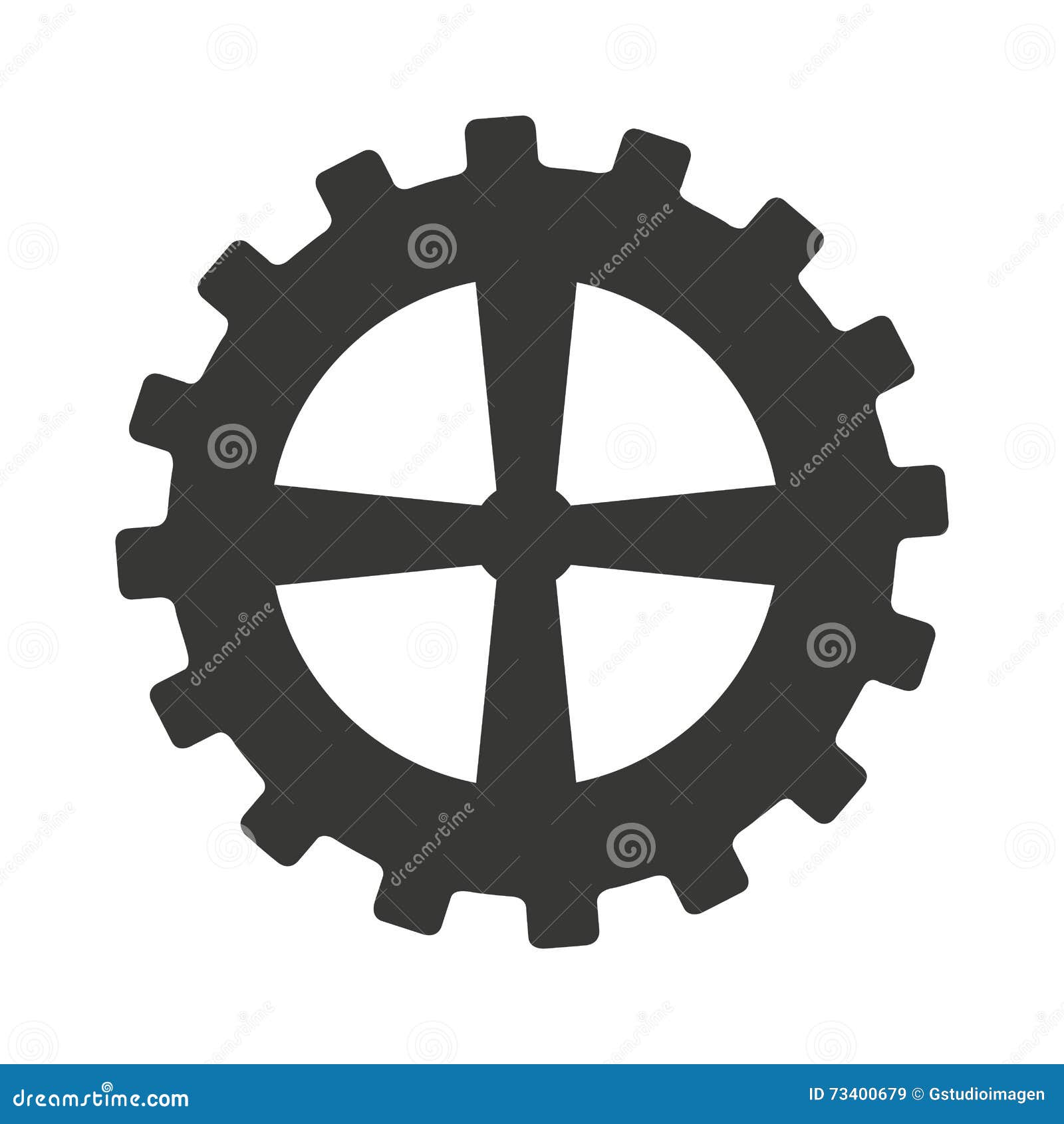 Gear Machine Style Isolated Icon Design Stock Image - Image of concept ...