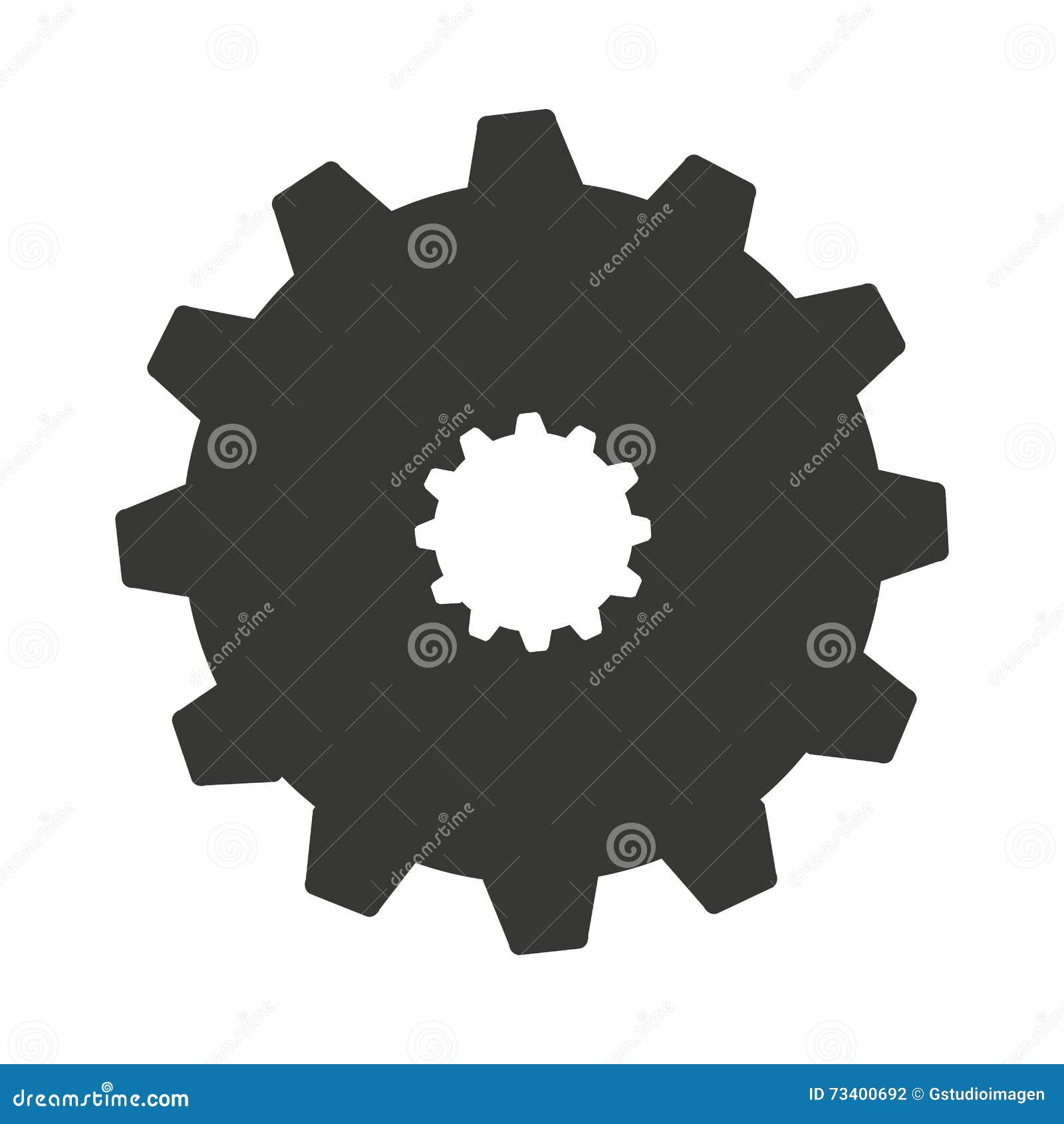 Gear Machine Style Isolated Icon Design Stock Photo - Image of ...