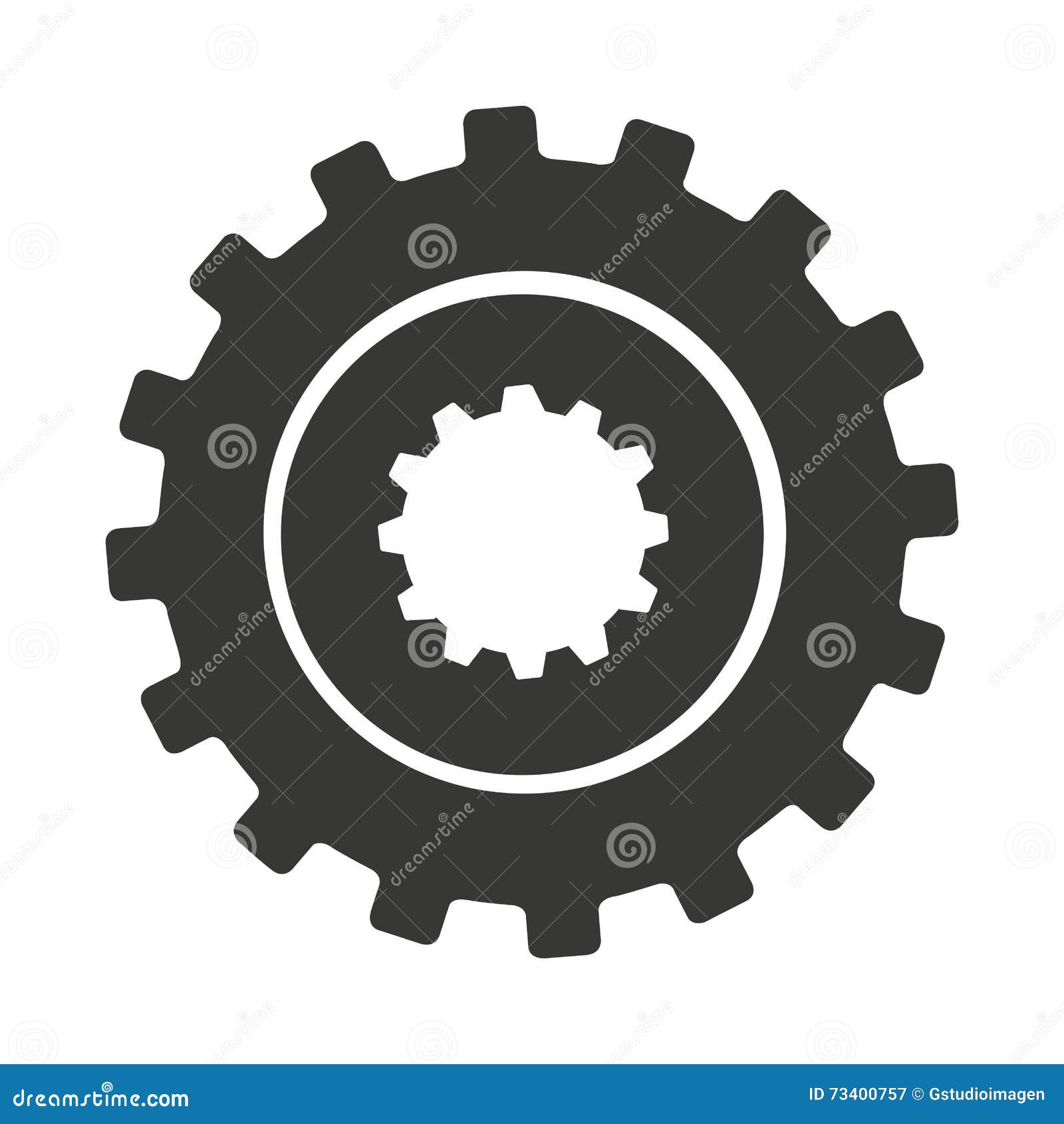 Gear Machine Style Isolated Icon Design Stock Image - Image of engine ...