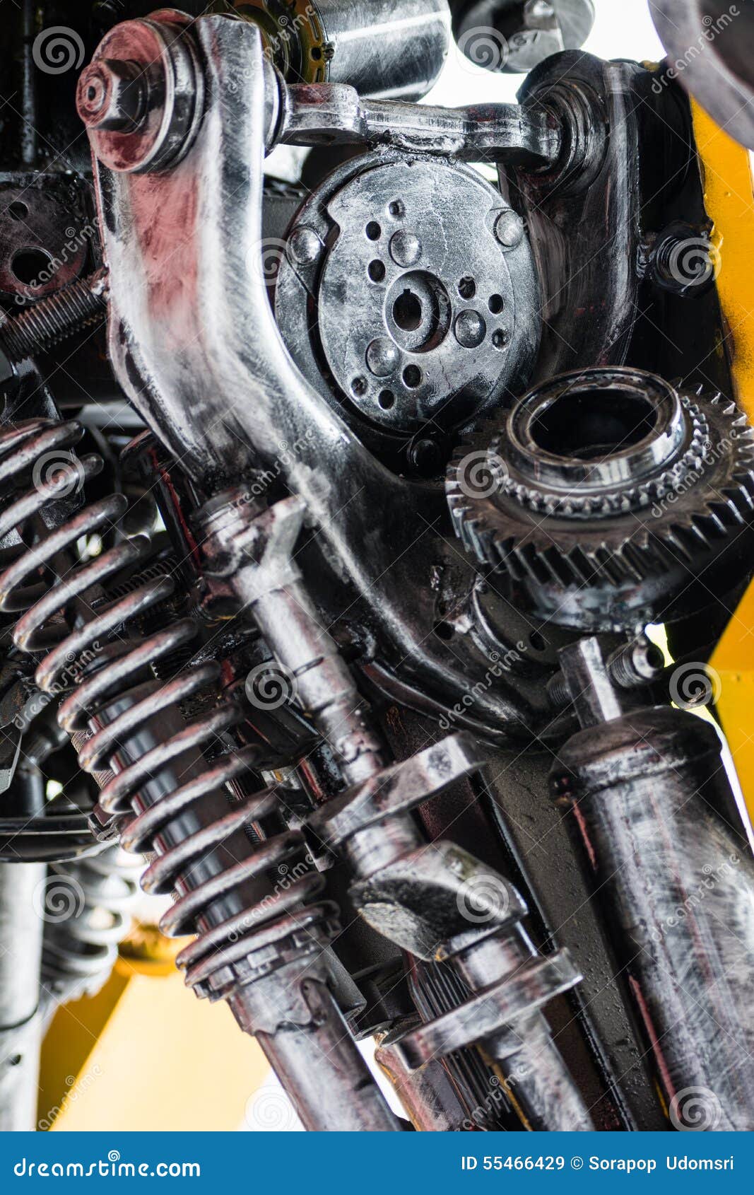Gear machinery part robot stock image. Image of metallic - 55466429