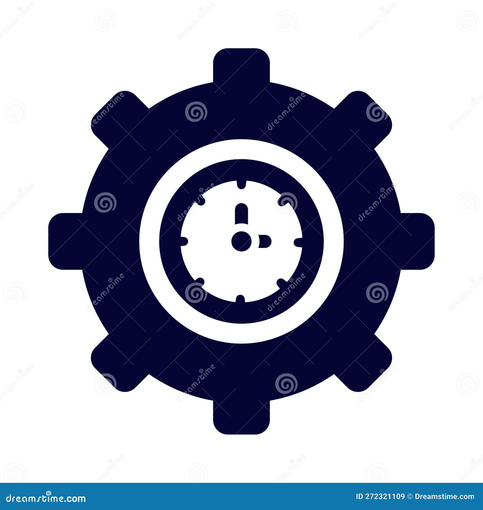 Gear, Maintenance, Time, Auto Adjustment in Time Icon Stock Vector ...