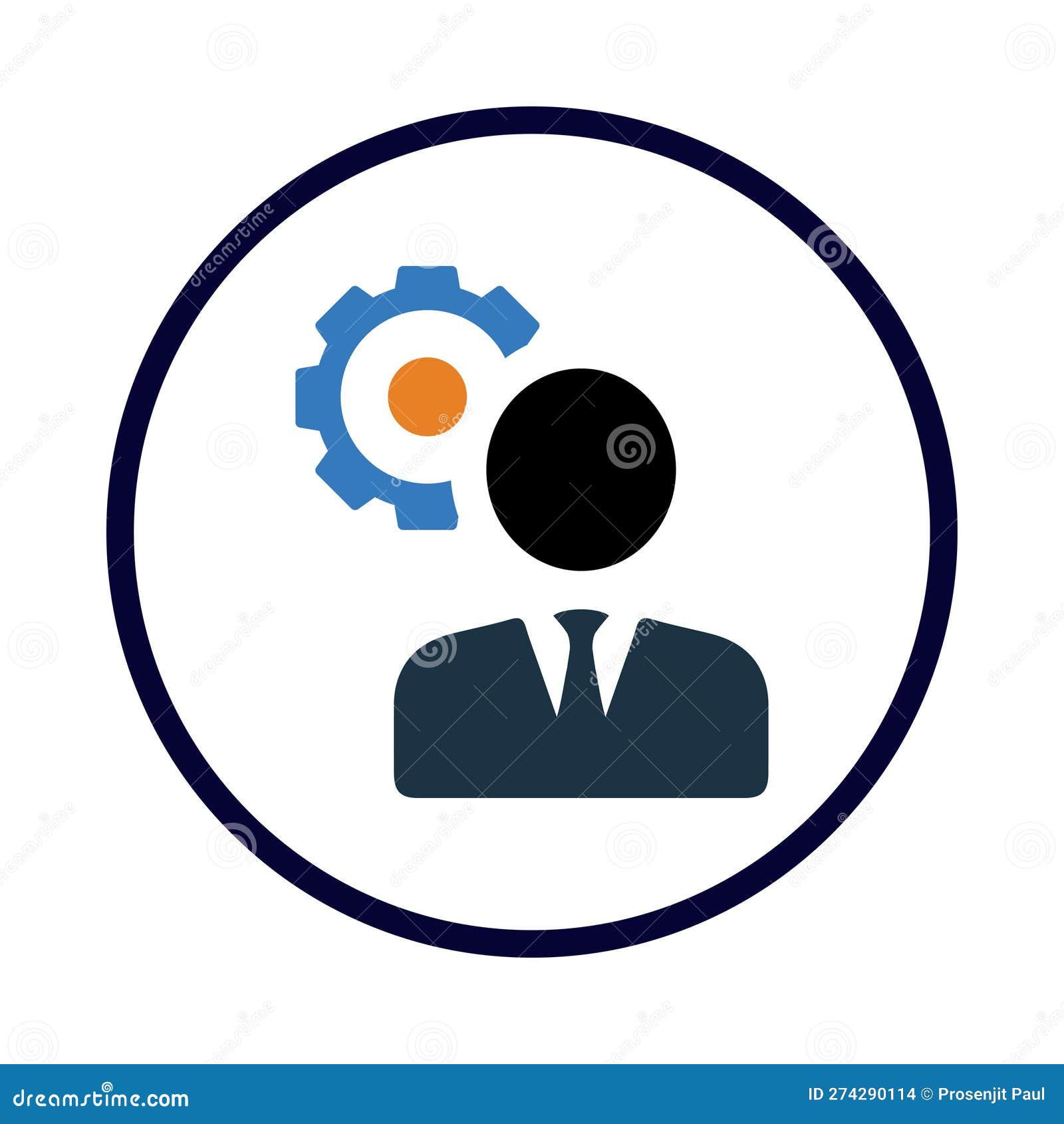 Gear, Management, Man, People, Admin, Administration, Manager Icon ...