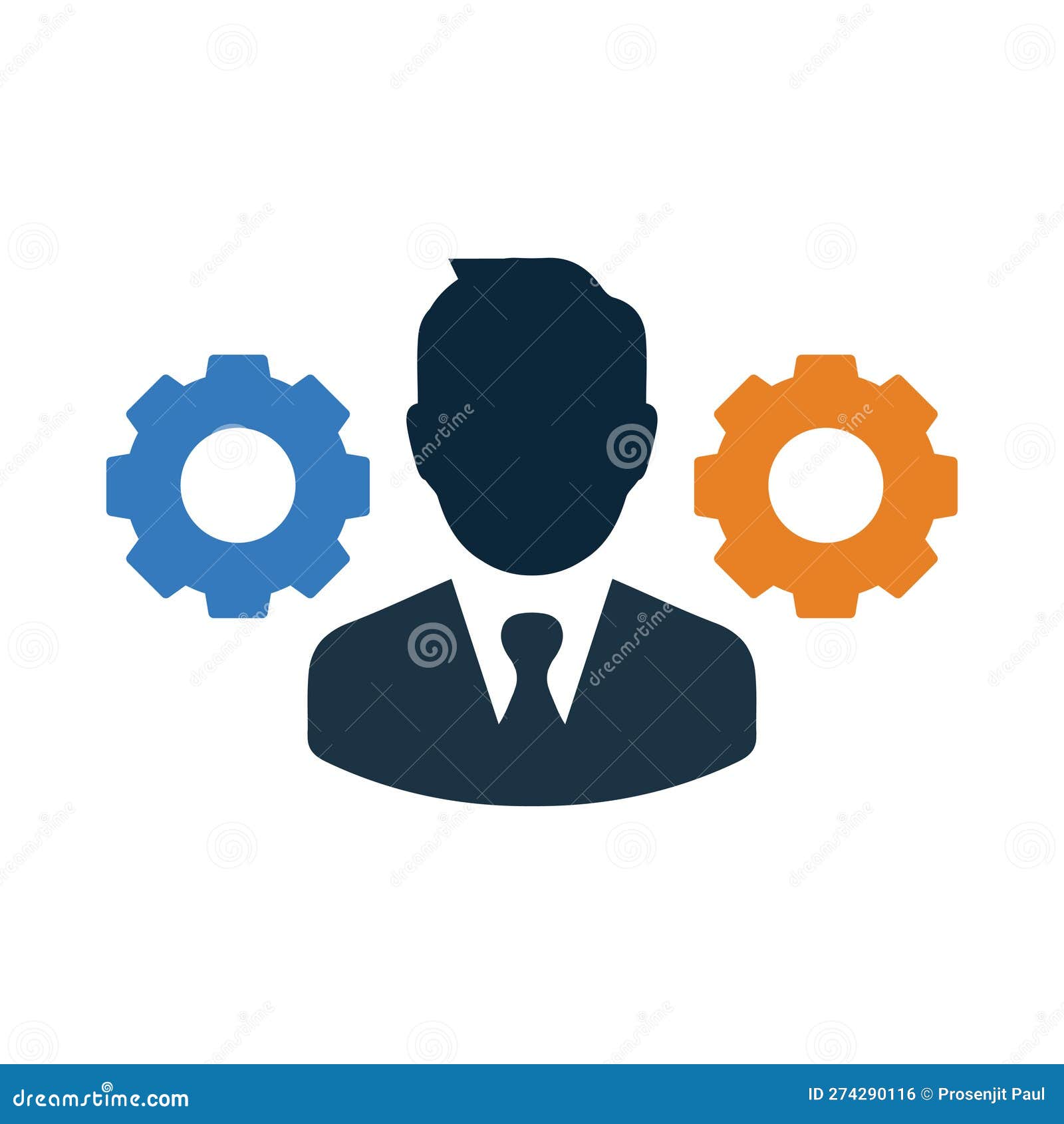Gear, Management, Man, People, Admin, Administration, Manager Icon ...