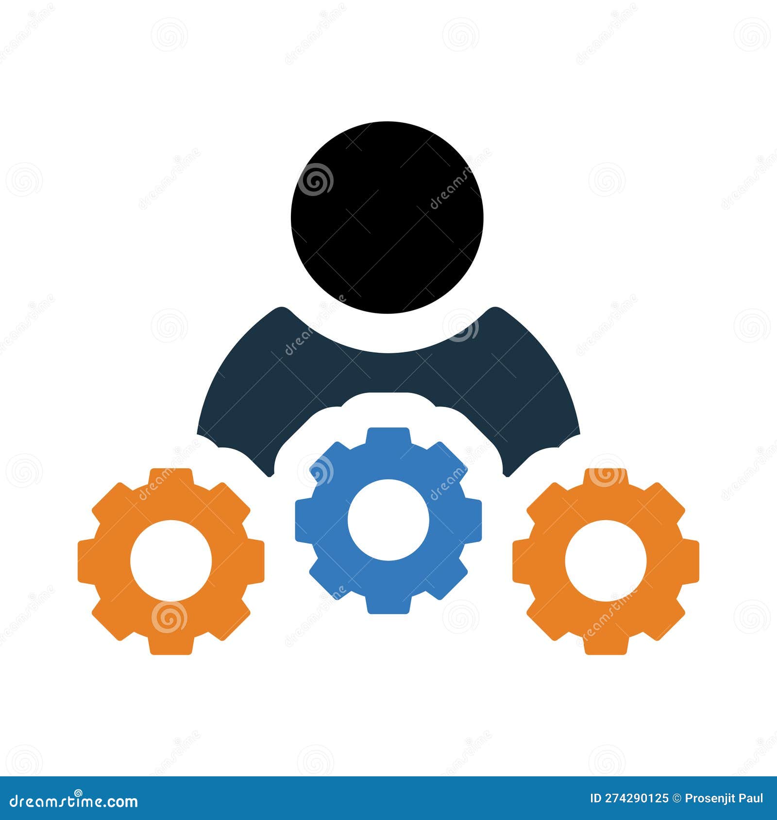Gear, Management, Man, People, Admin, Administration, Manager Icon ...