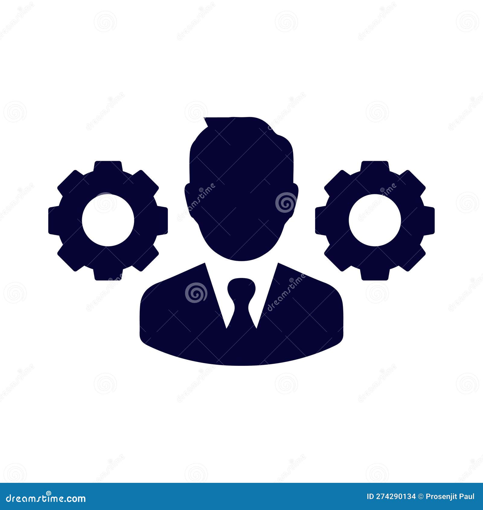 Gear, Management, Man, People, Admin, Administration, Manager Icon ...