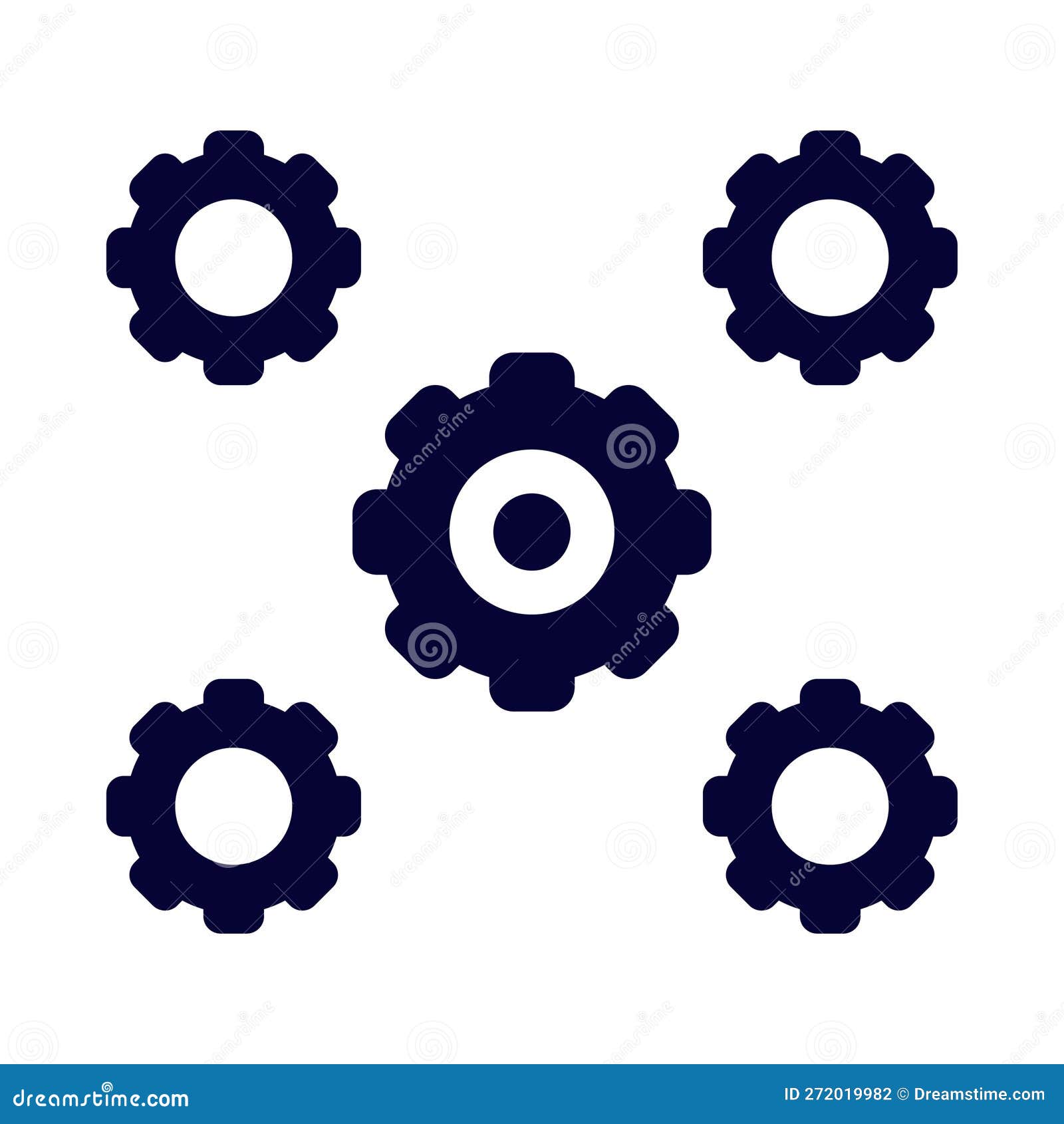 Gear, Management, Setting Icon Stock Vector - Illustration of engine ...