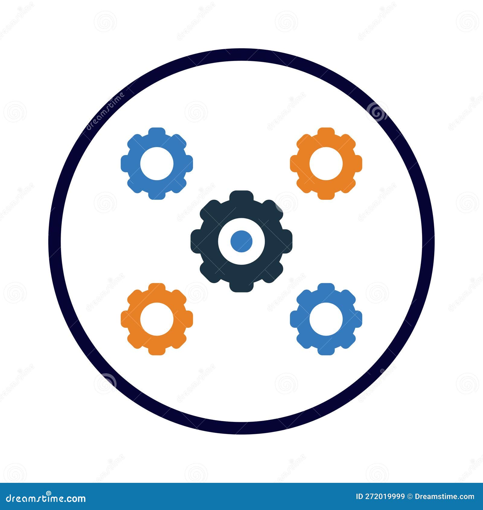 Gear, Management, Setting Icon Stock Vector - Illustration of logotype ...