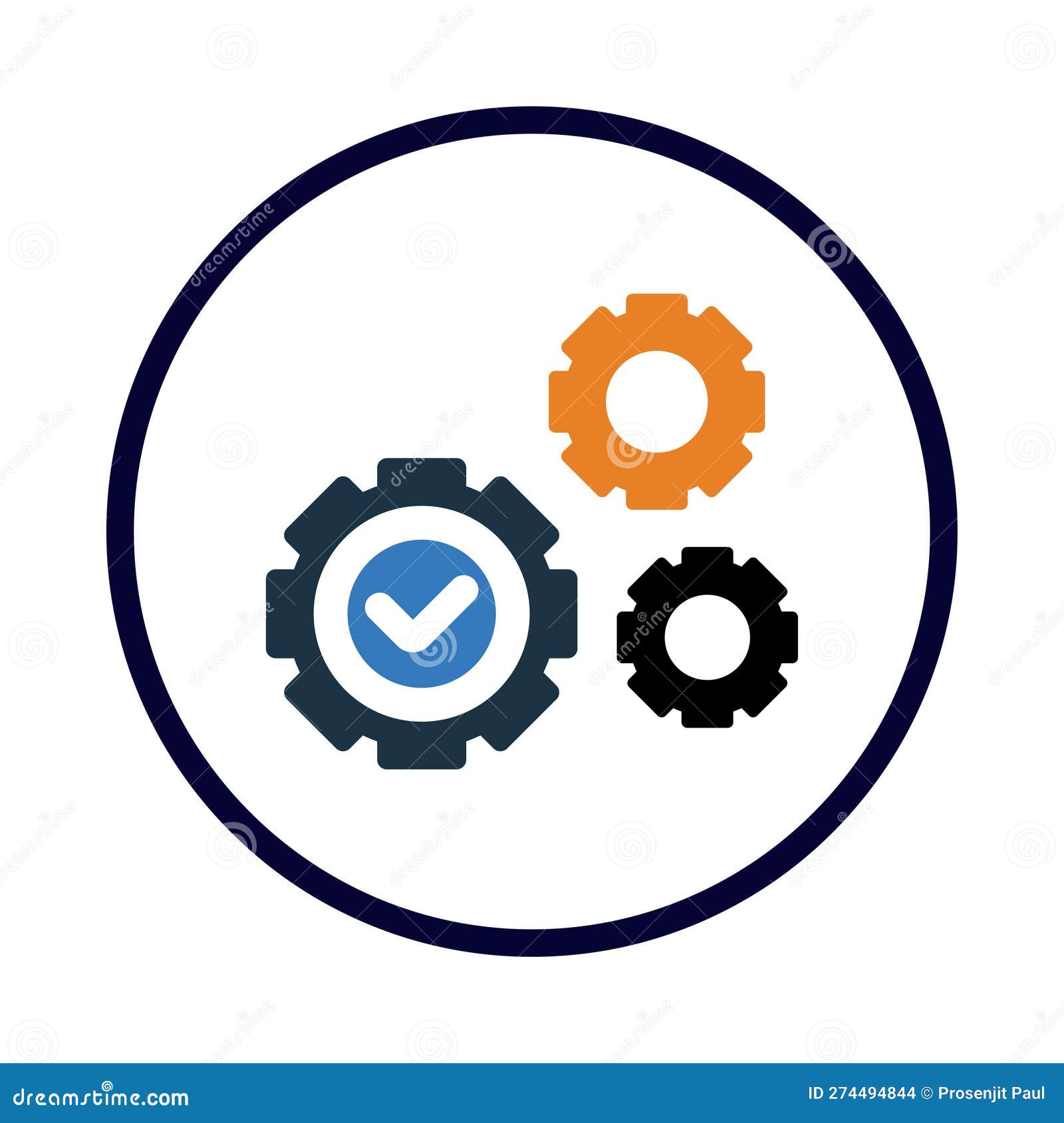 Gear, Management, Up, Down, Process, Management Process Icon Stock ...