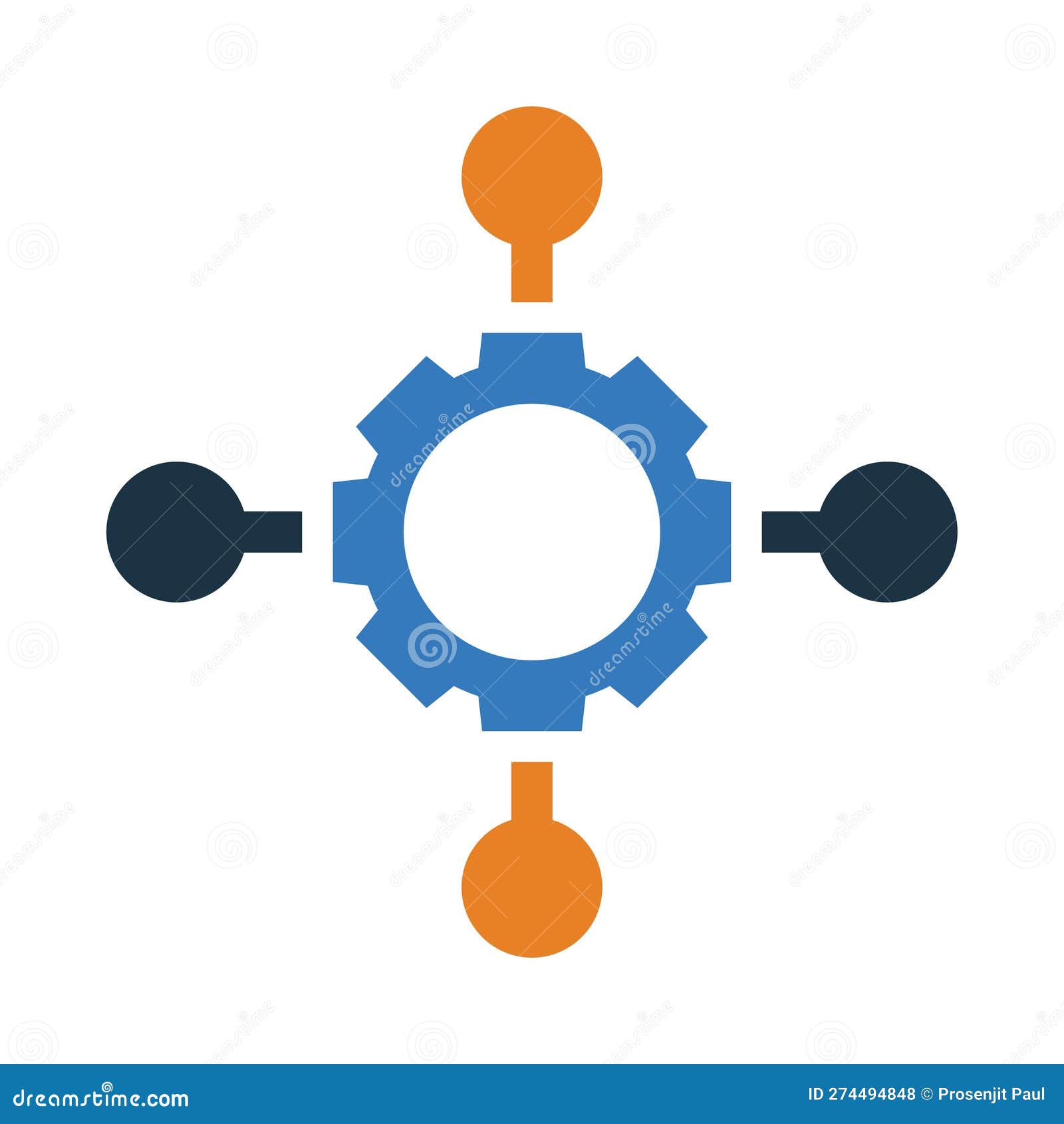 Gear, Management, Up, Down, Process, Management Process Icon Stock ...