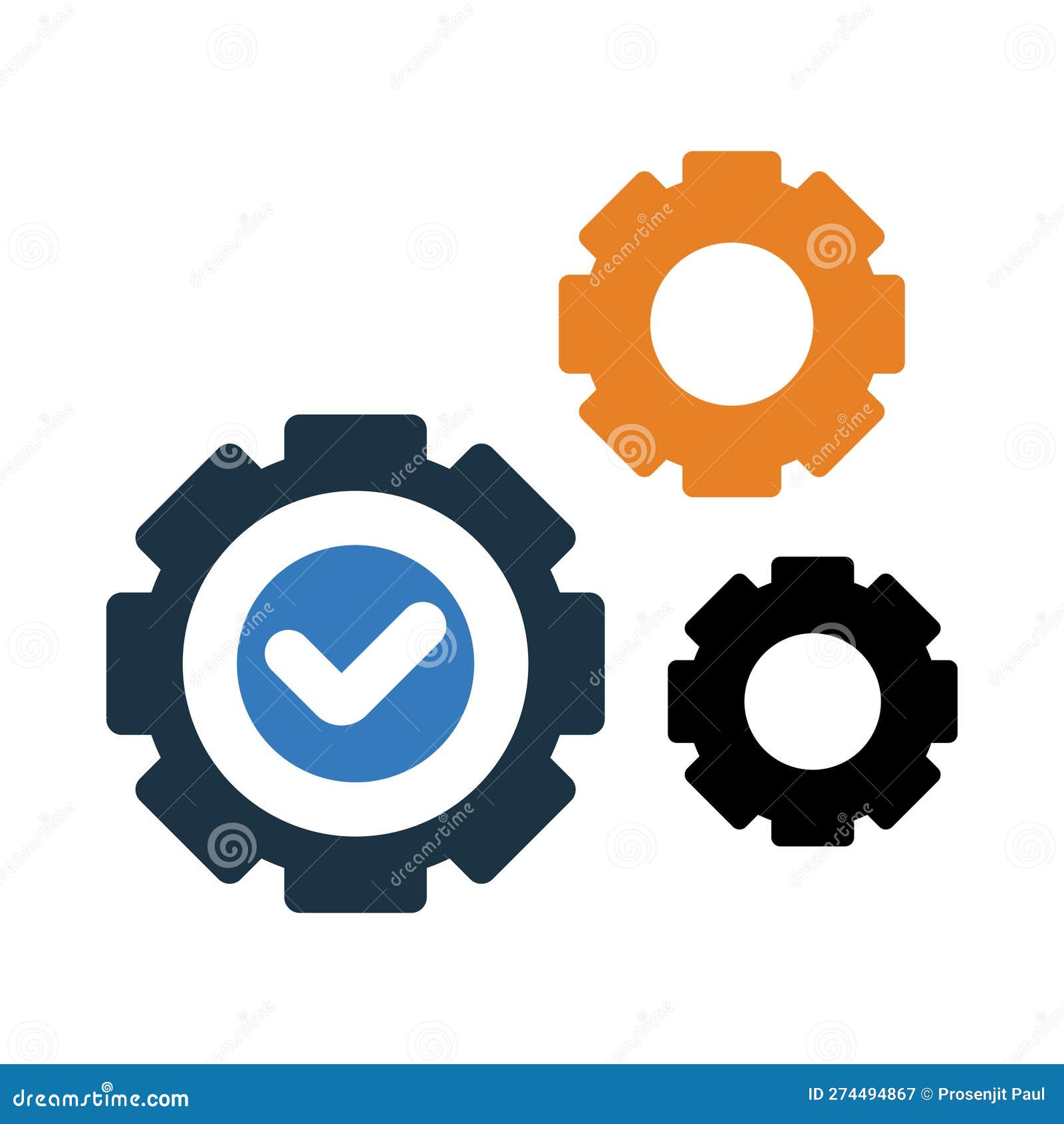 Gear, Management, Up, Down, Process, Management Process Icon Stock ...