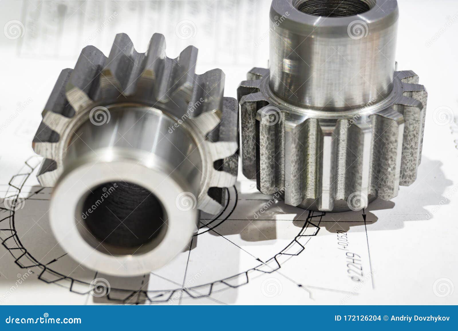 The Gear after Manufacturing on the Gear Cutter Lies on the Technical ...