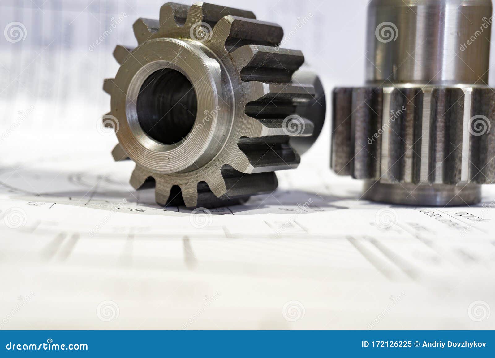 The Gear after Manufacturing on the Gear Cutter Lies on the Technical ...
