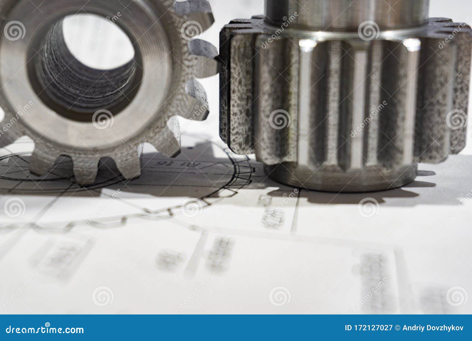 The Gear after Manufacturing on the Gear Cutter Lies on the Technical ...