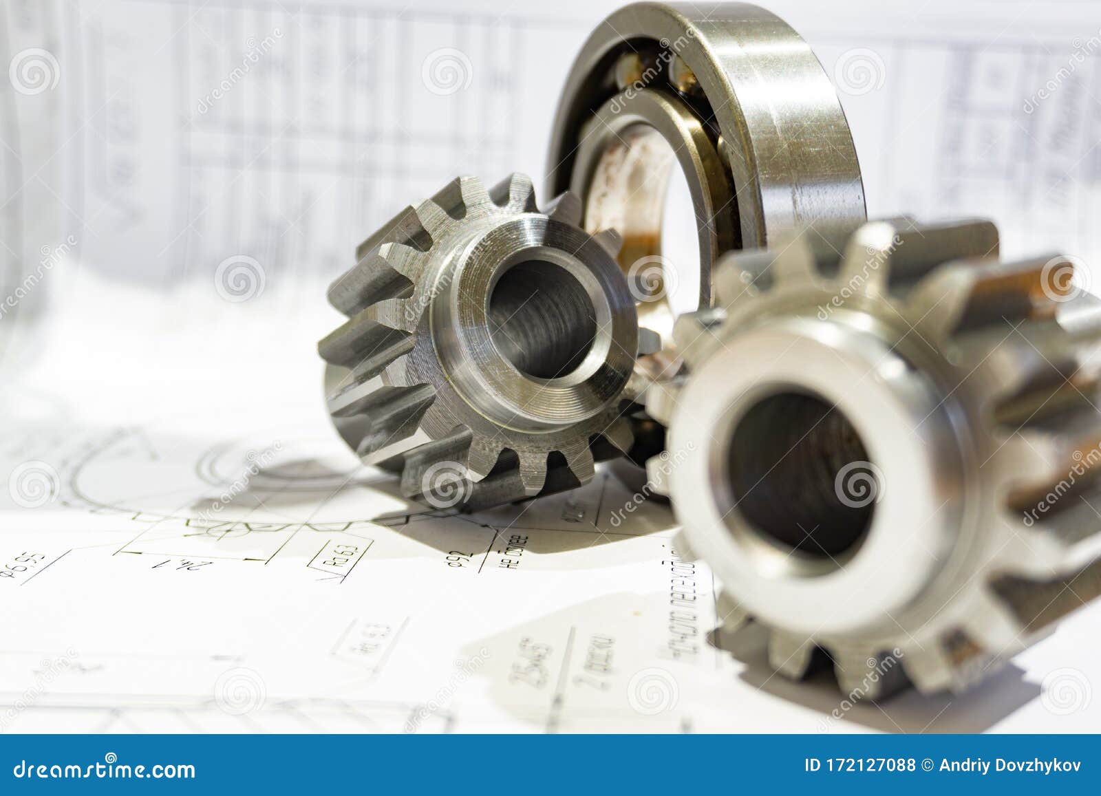 The Gear after Manufacturing on the Gear Cutter Lies on the Technical ...