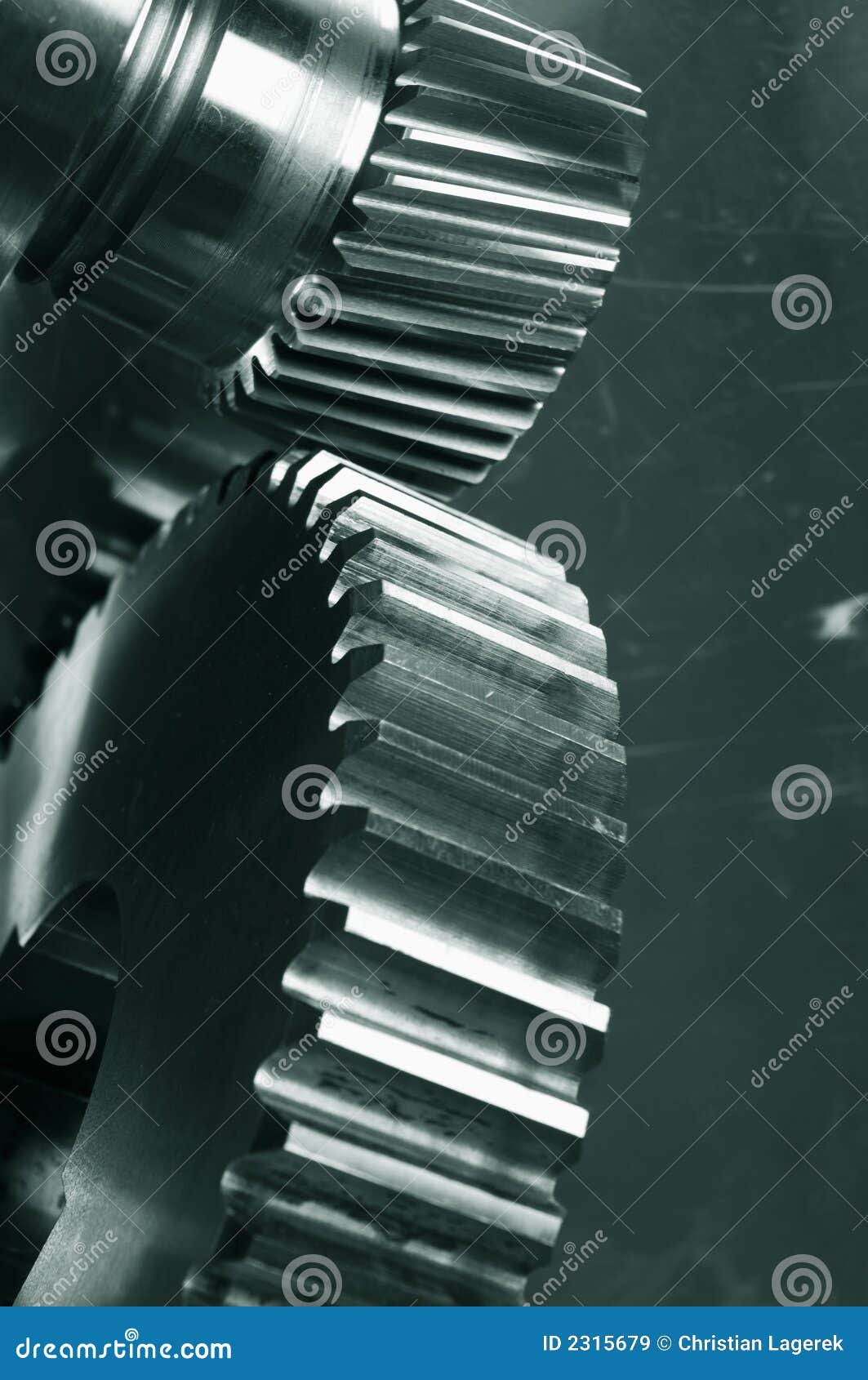 Gear mechanics in action stock image. Image of pinion - 2315679