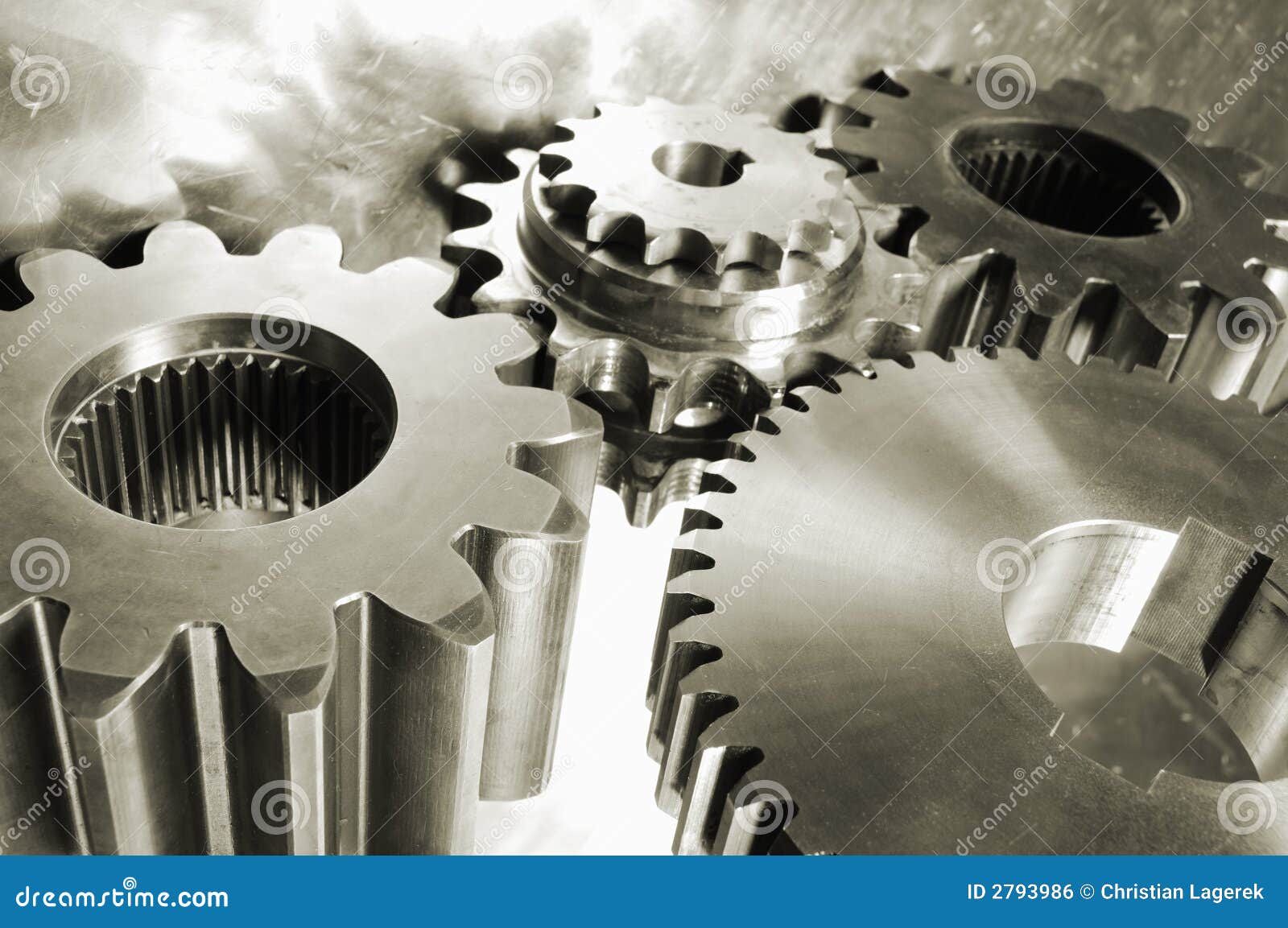 Gear mechanism in brown stock photo. Image of dimensional - 2793986