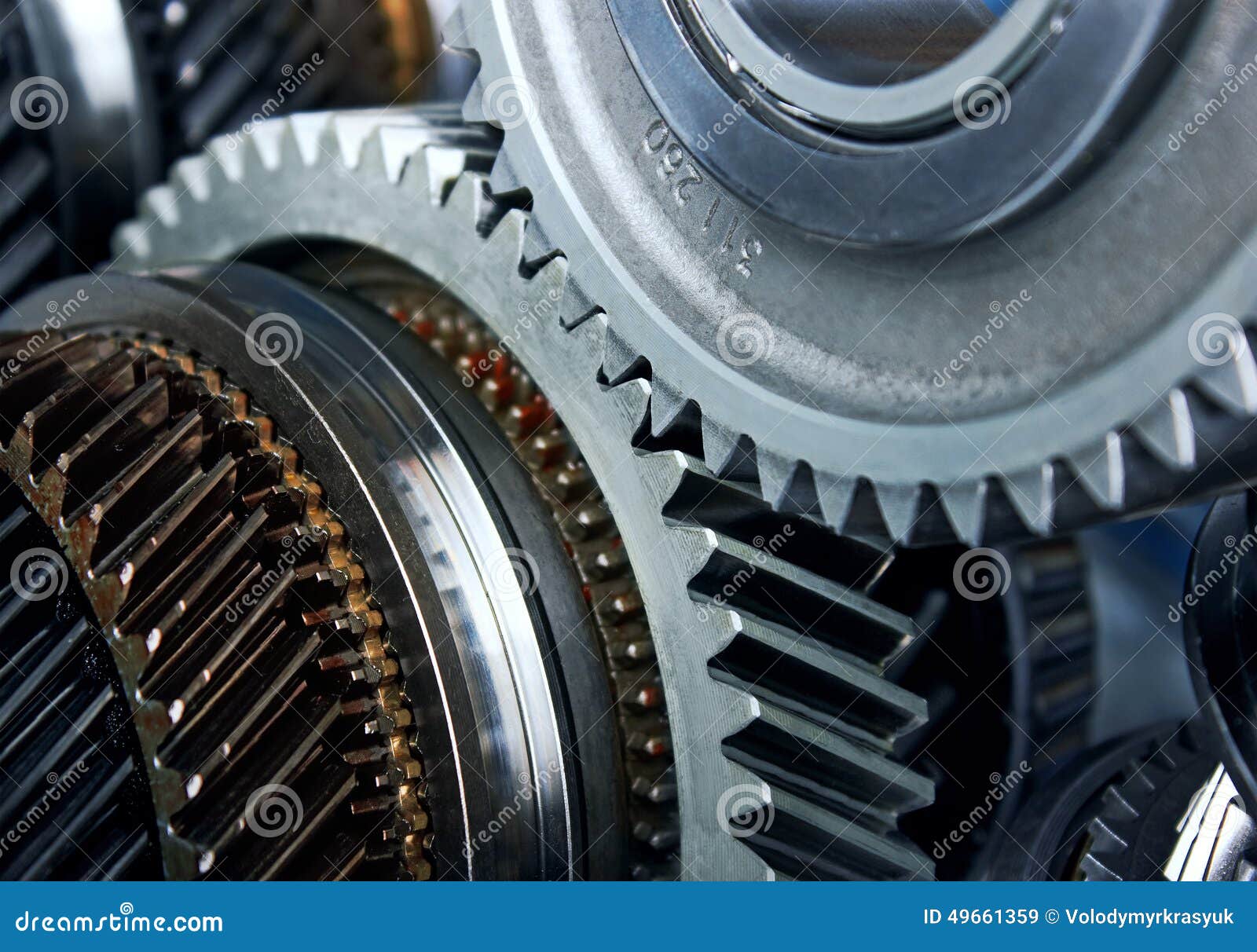Metal Cog Wheels Bonding Together Stock Photography | CartoonDealer.com ...