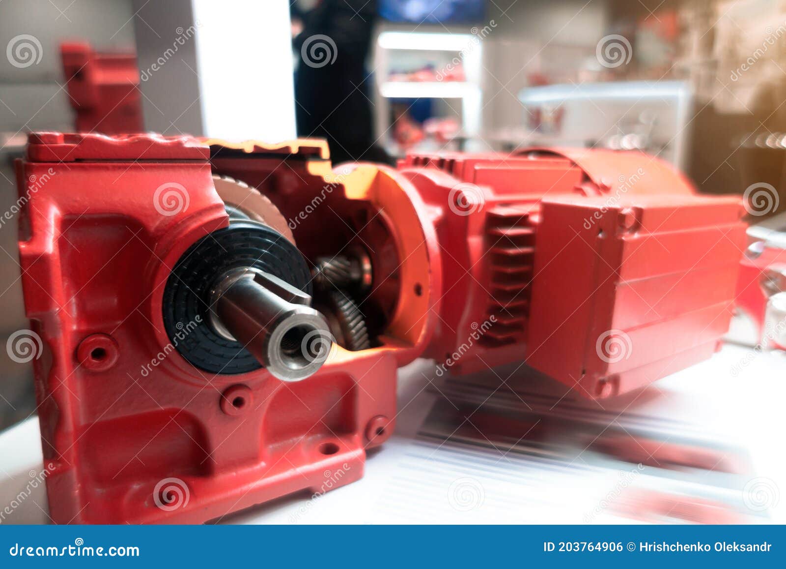 Gear Motors. Flat Two and Three-stage Stock Photo - Image of electric ...