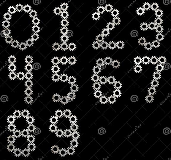Gear numbers stock illustration. Illustration of zero - 13278788