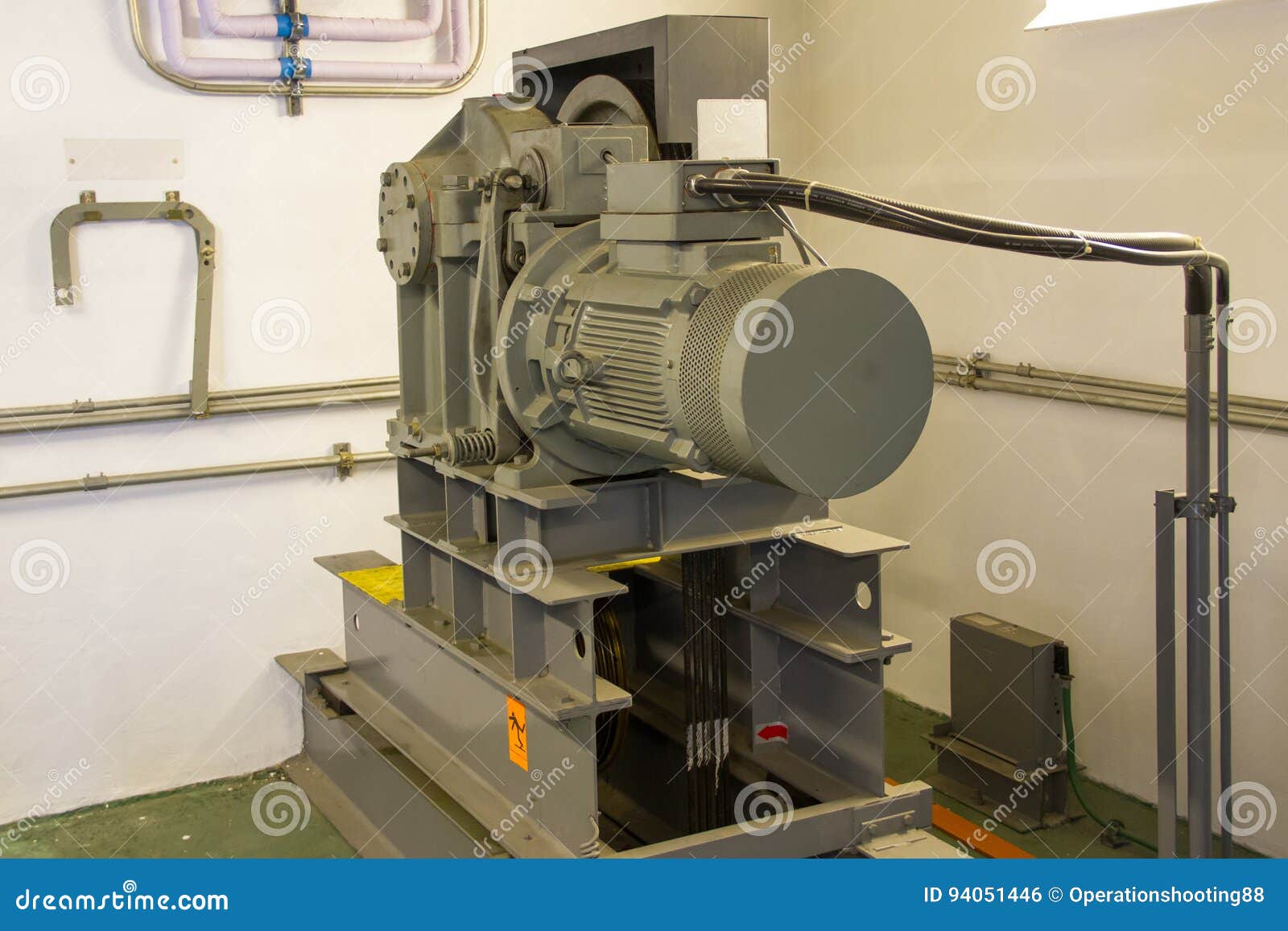 Gear of the Passenger Elevator System Stock Photo - Image of gear ...