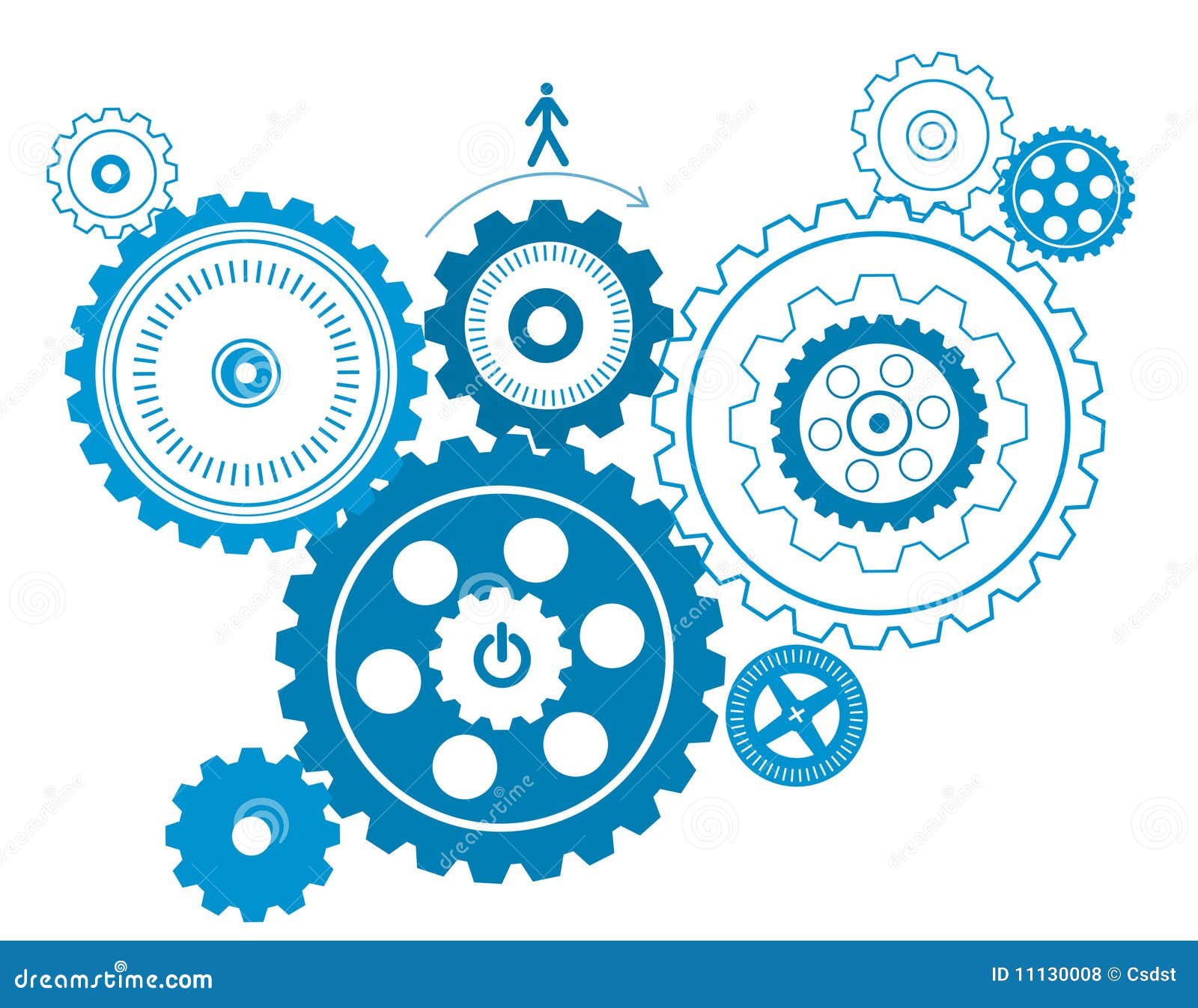 Gear pattern stock vector. Illustration of fashion, backgrond - 11130008