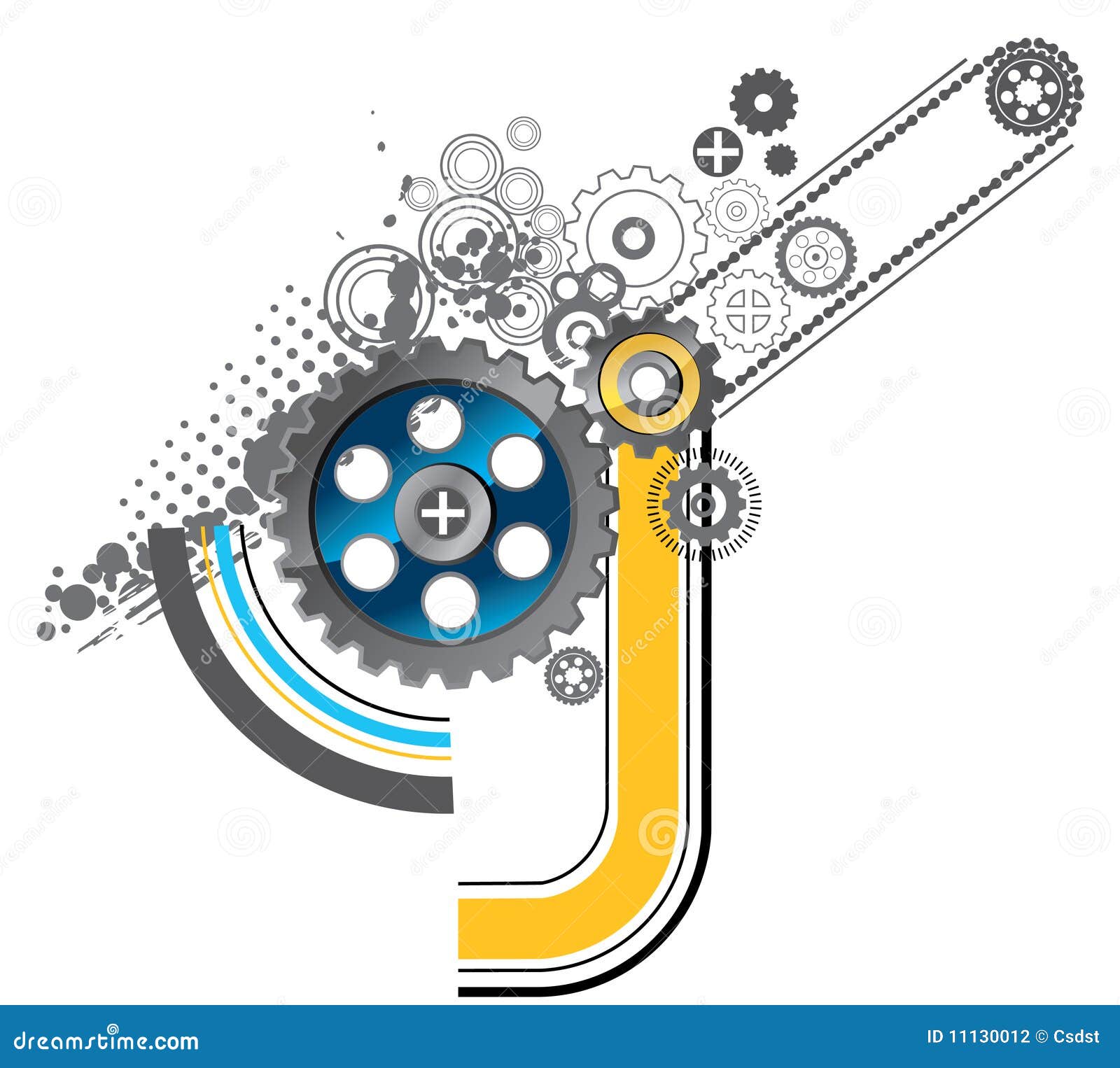 Gear pattern stock vector. Illustration of backdrop, machine - 11130012